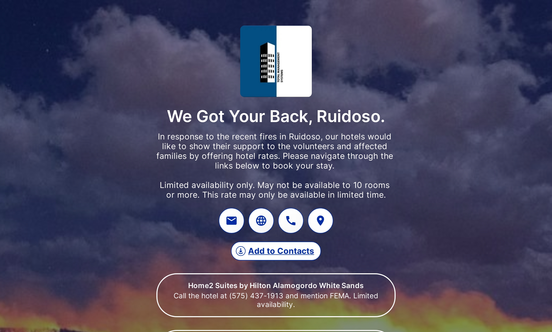 We Got Your Back, Ruidoso.'s Flowpage