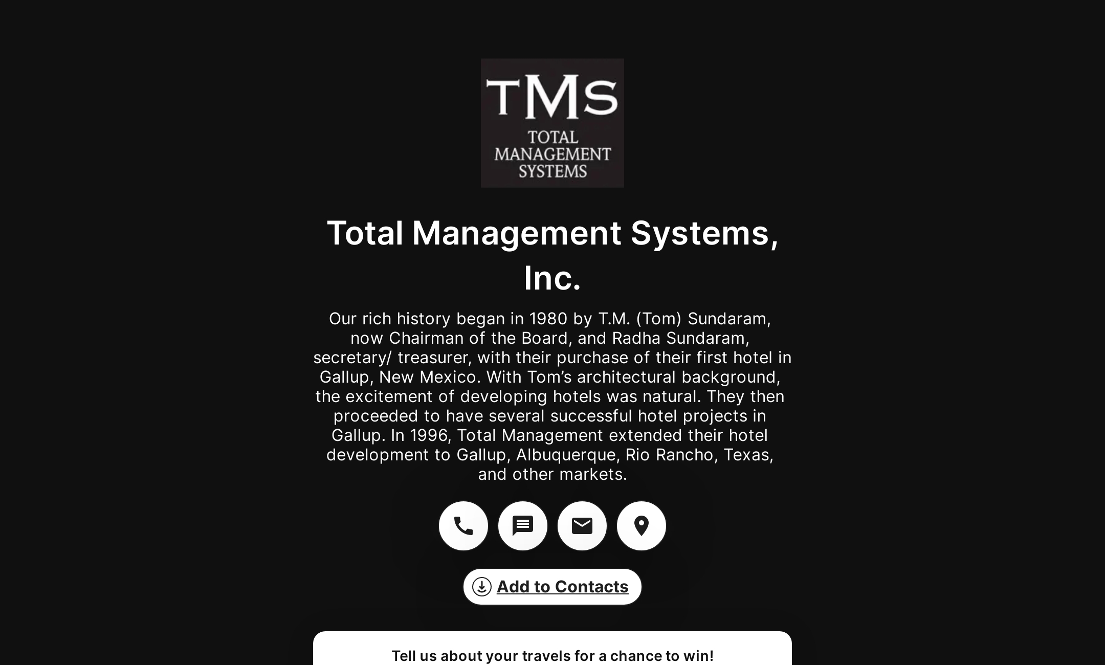 Total Management Systems, Inc.'s Flowpage