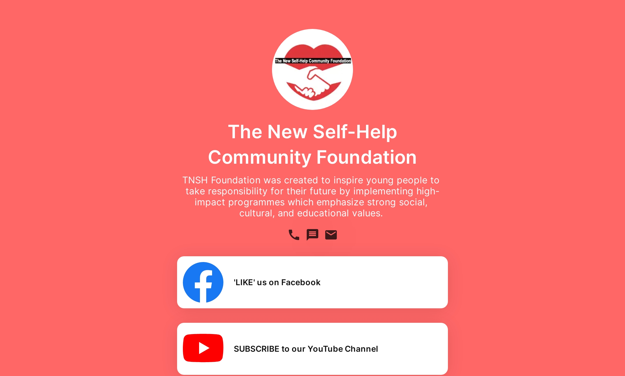 The New Self-Help Community Foundation's Flowpage