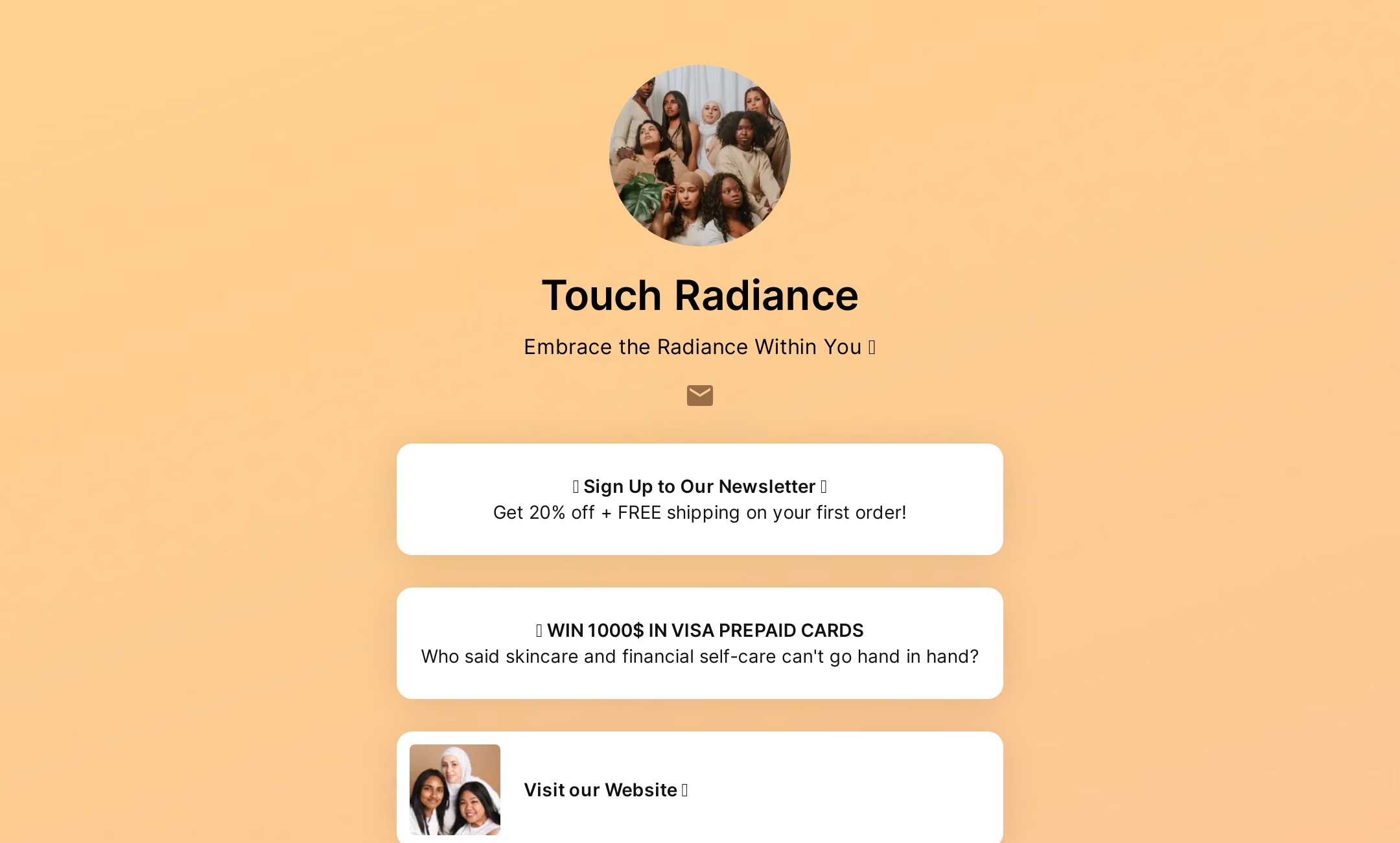 Touch Radiance's Flowpage
