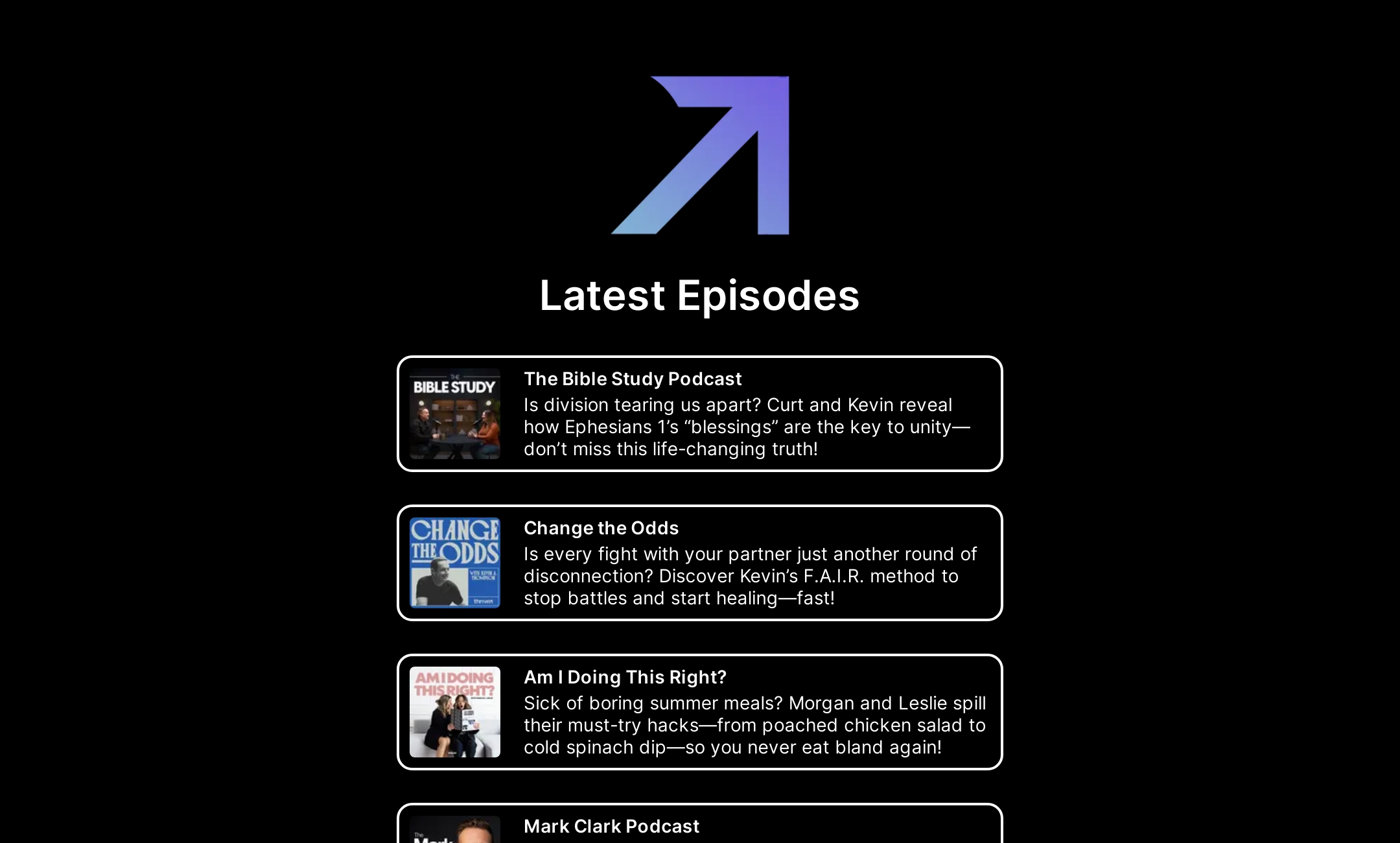 Latest Episodes' Flowpage