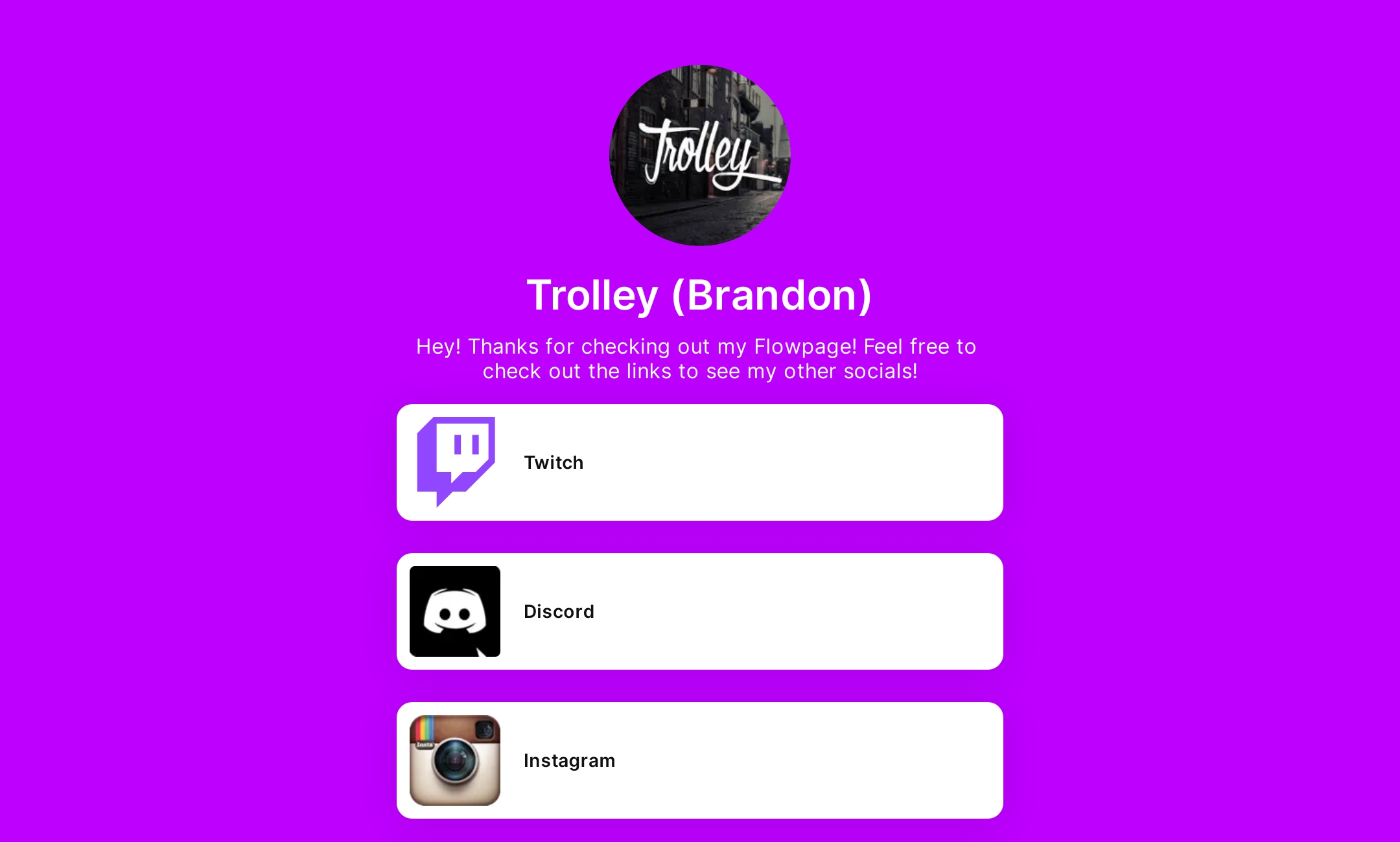 Trolley (Brandon)'s Flowpage