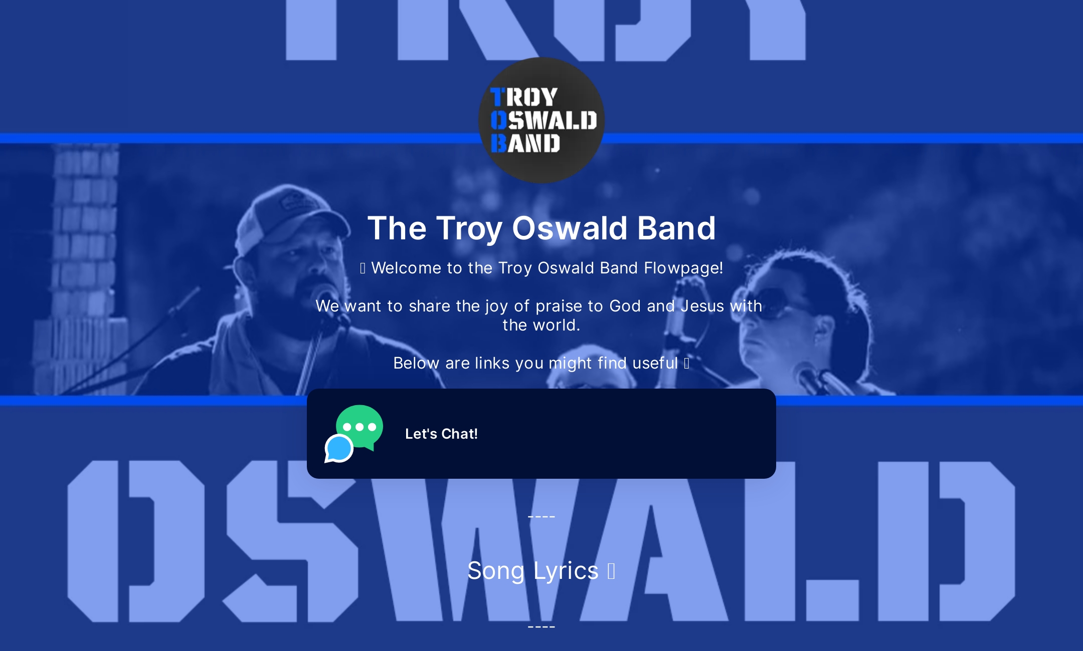 The Troy Oswald Band's Flowpage