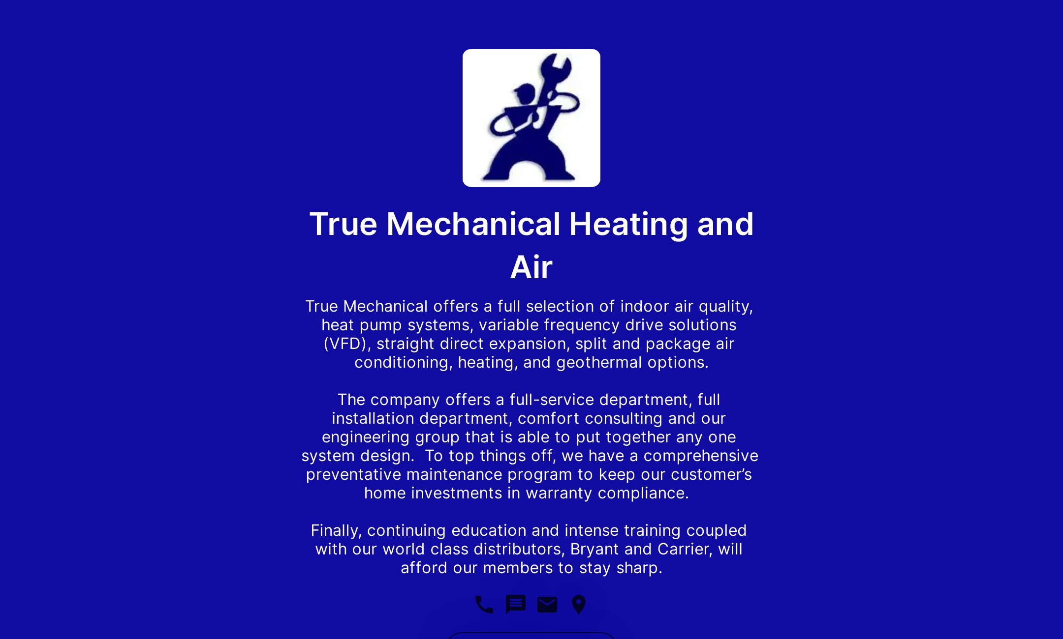 True Mechanical Heating and Air's Flowpage