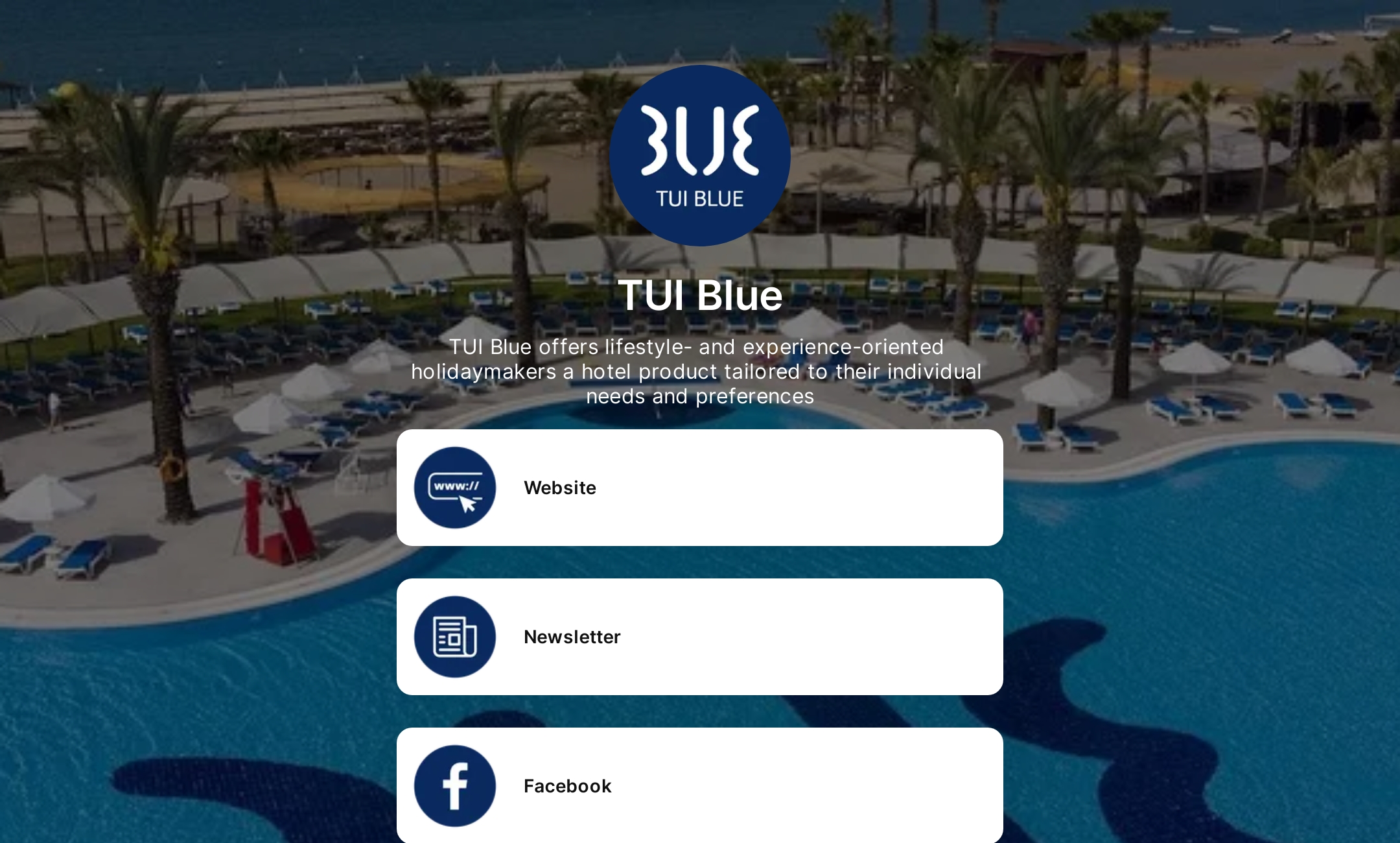 TUI Blue's Flowpage