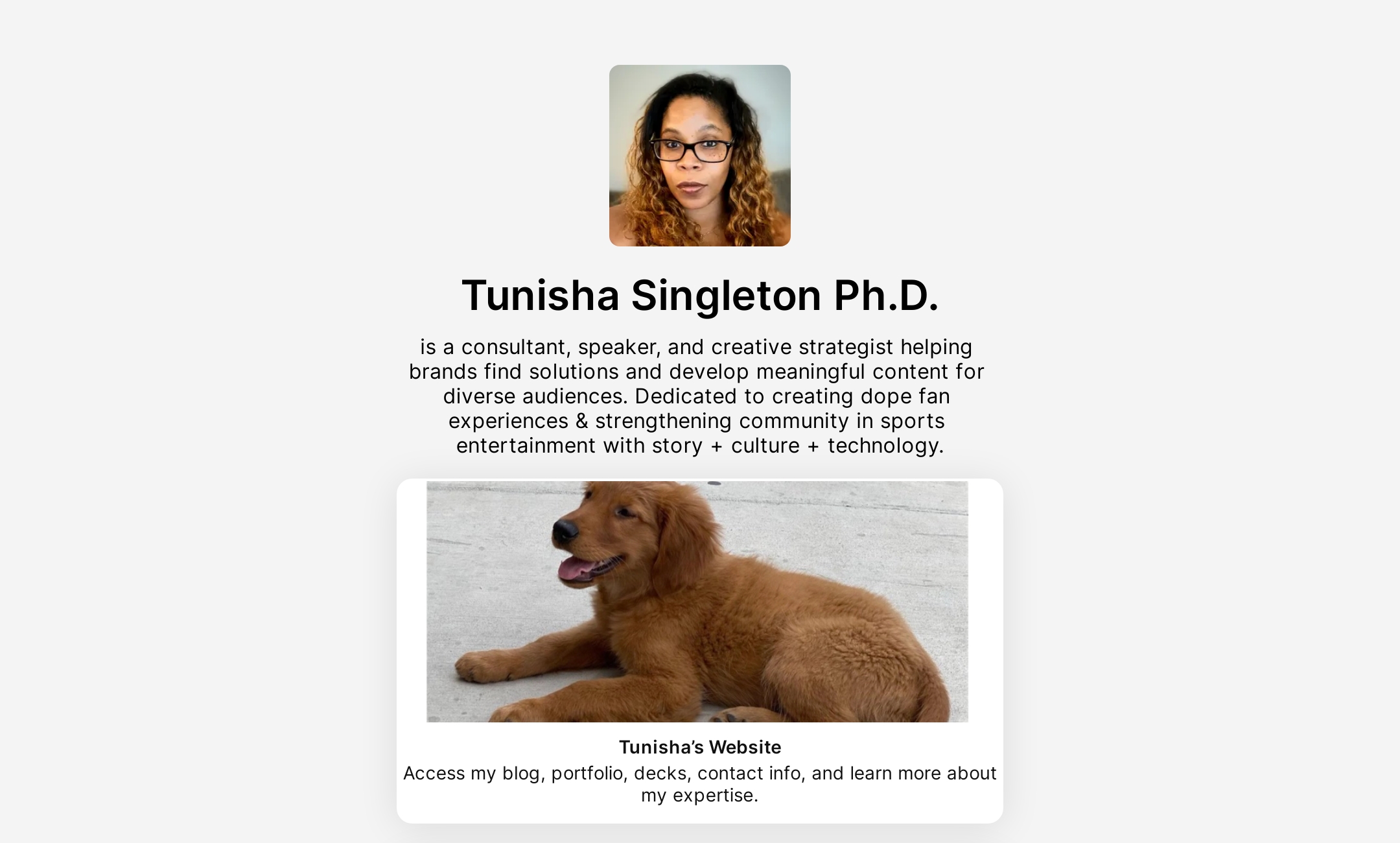 Tunisha Singleton Ph.D.'s Flowpage