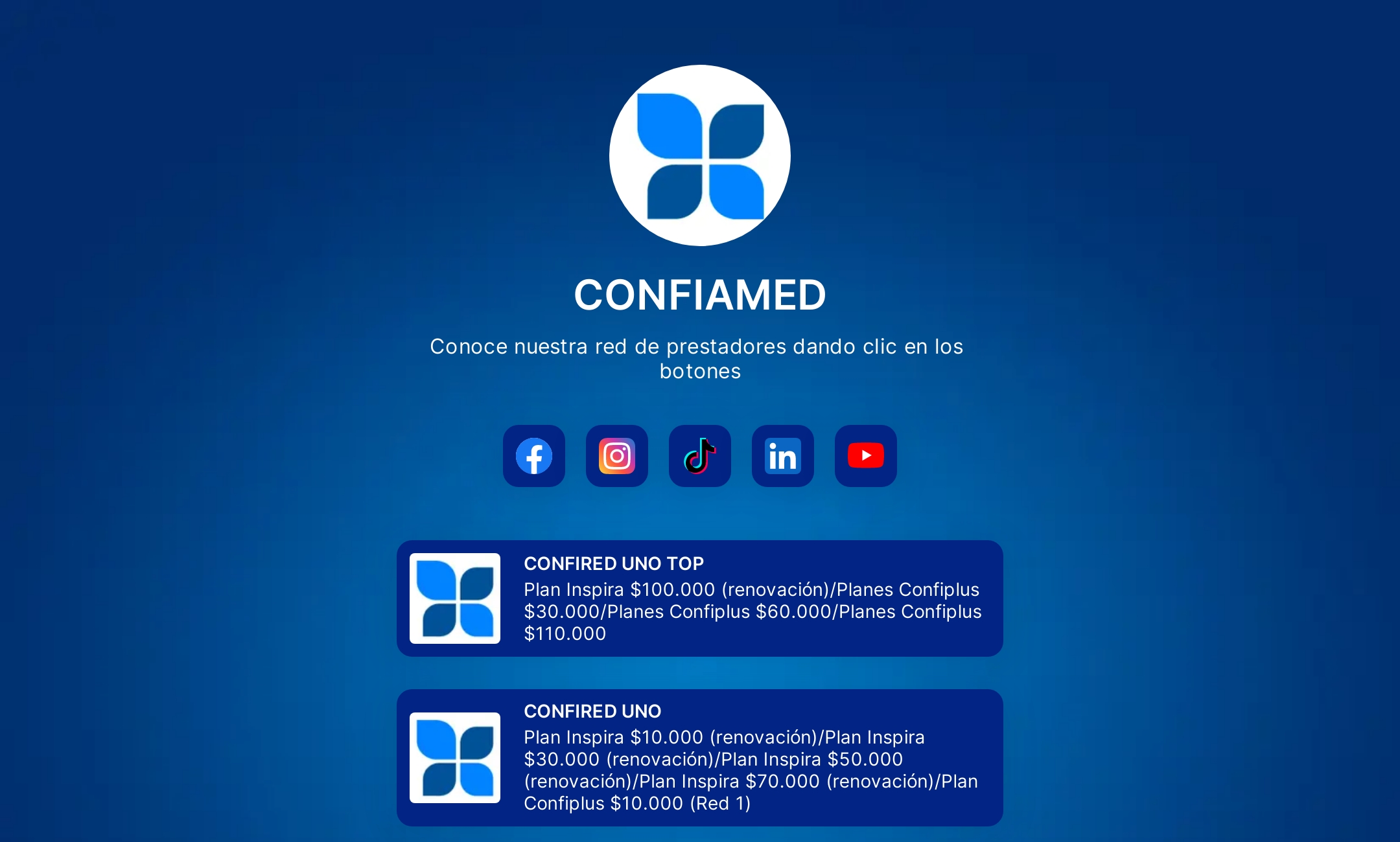 CONFIAMED's Flowpage