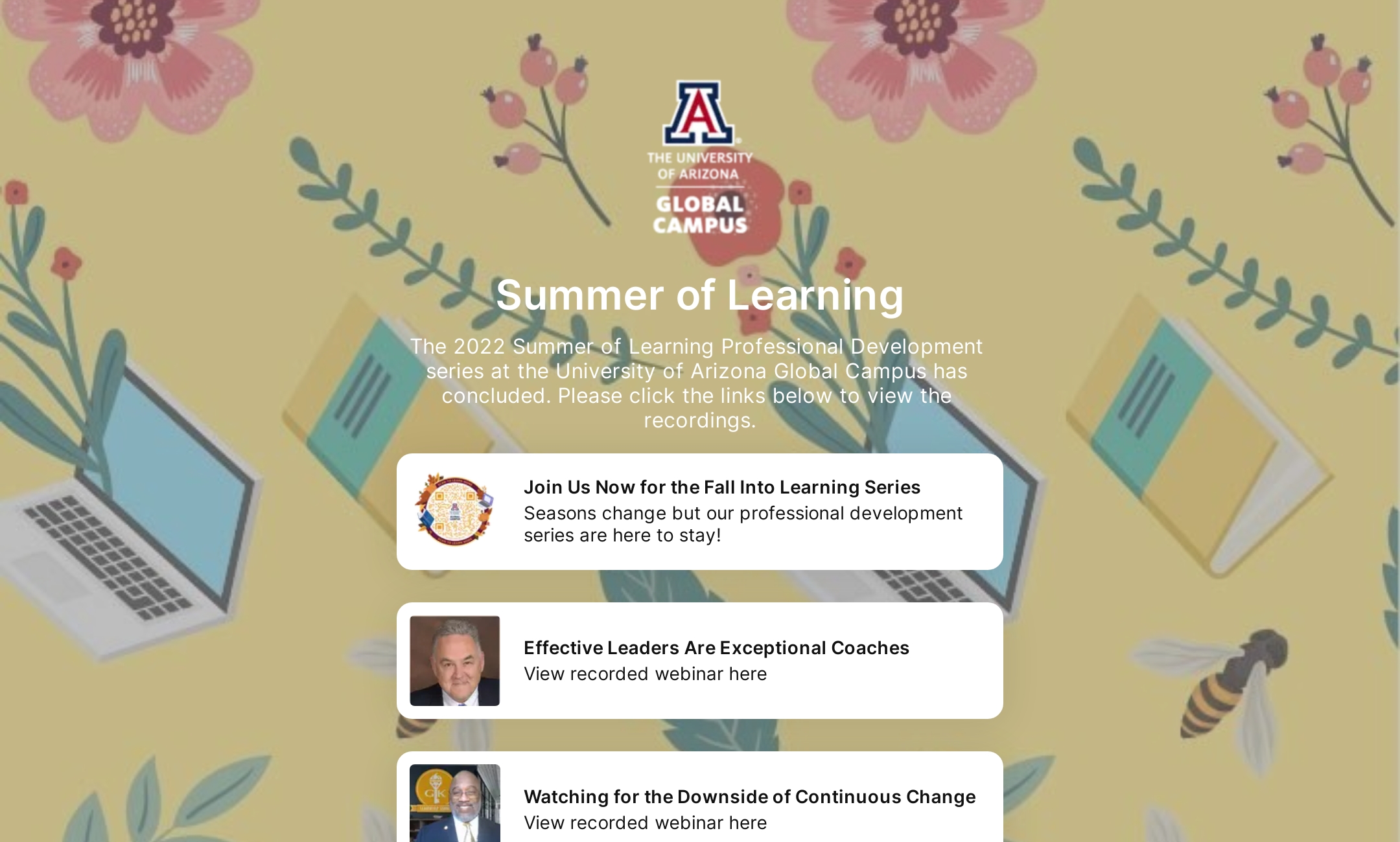 Summer of Learning's Flowpage