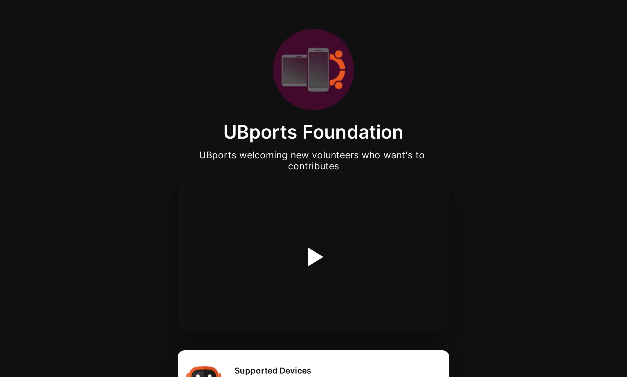 UBports Foundation's Flowpage