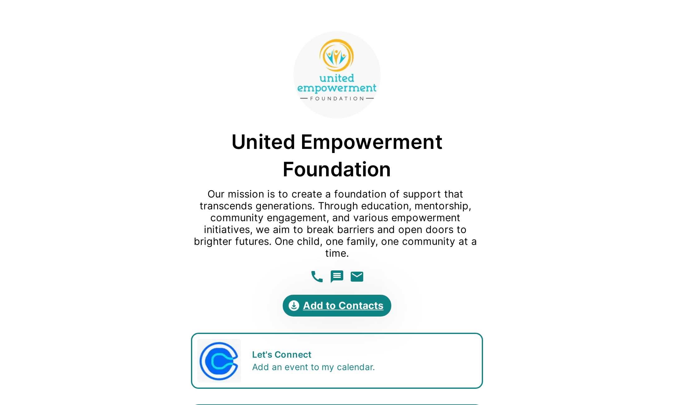 United Empowerment Foundation 's Flowpage