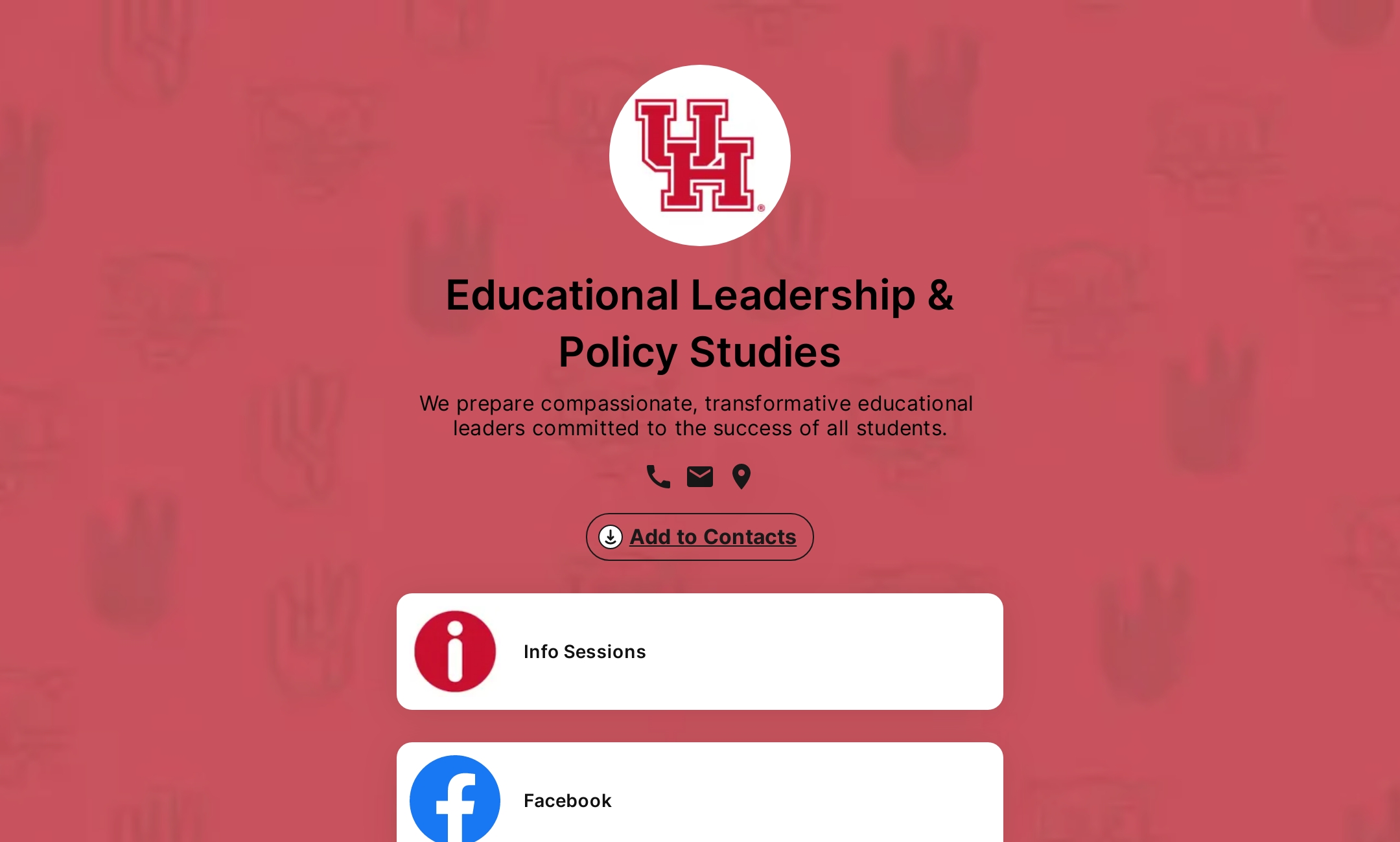 Educational Leadership & Policy Studies' Flowpage