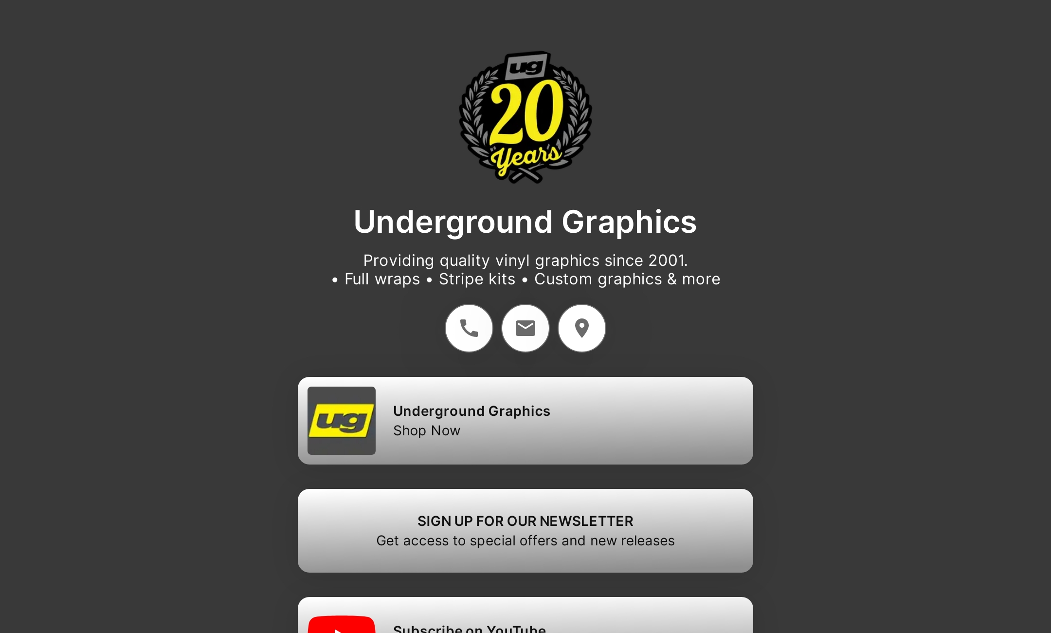 Underground Graphics' Flowpage
