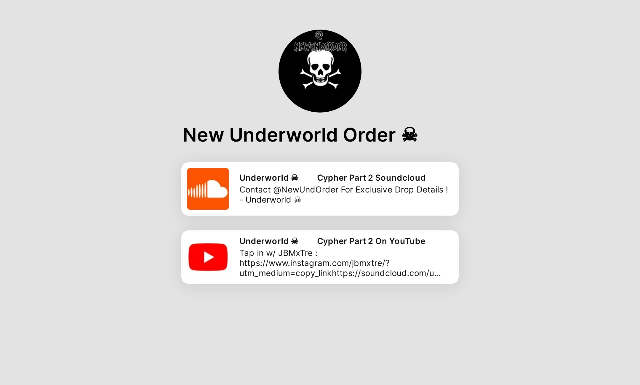 New Underworld Order ☠️🏴‍☠️'s Flowpage