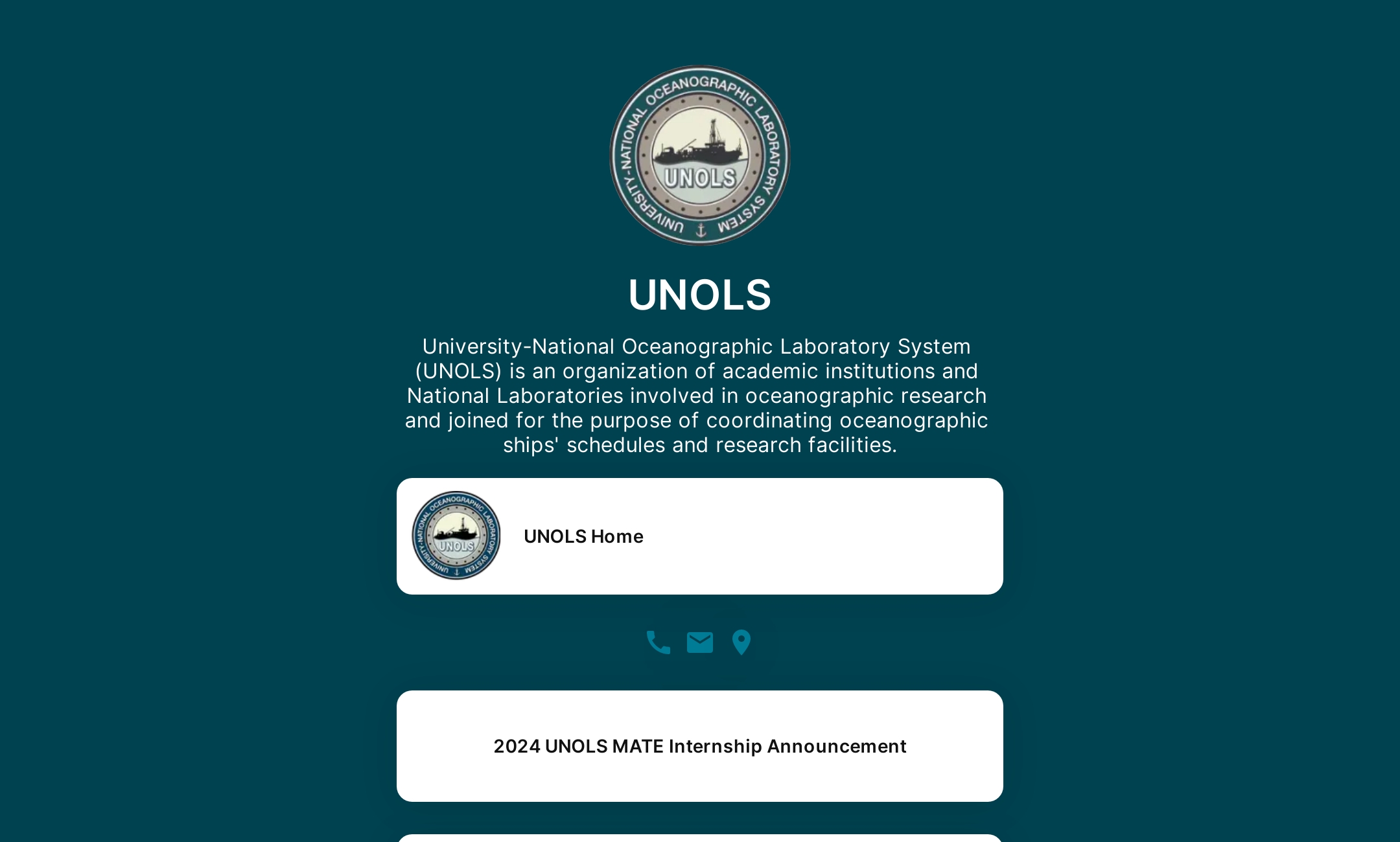 UNOLS's Flowpage