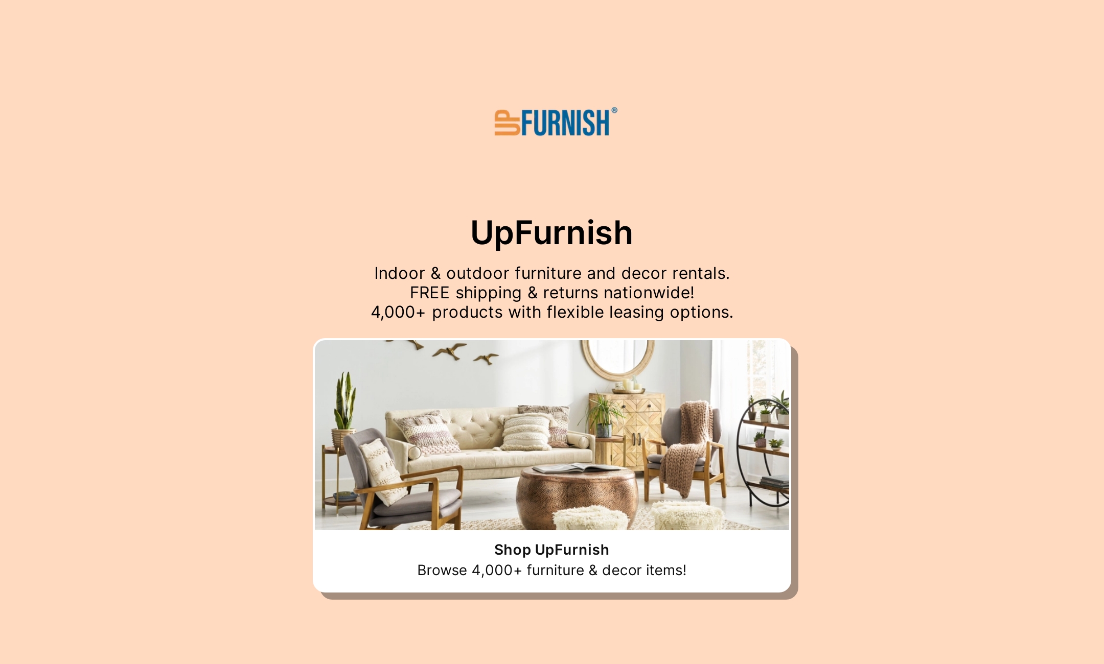 UpFurnish's Flowpage