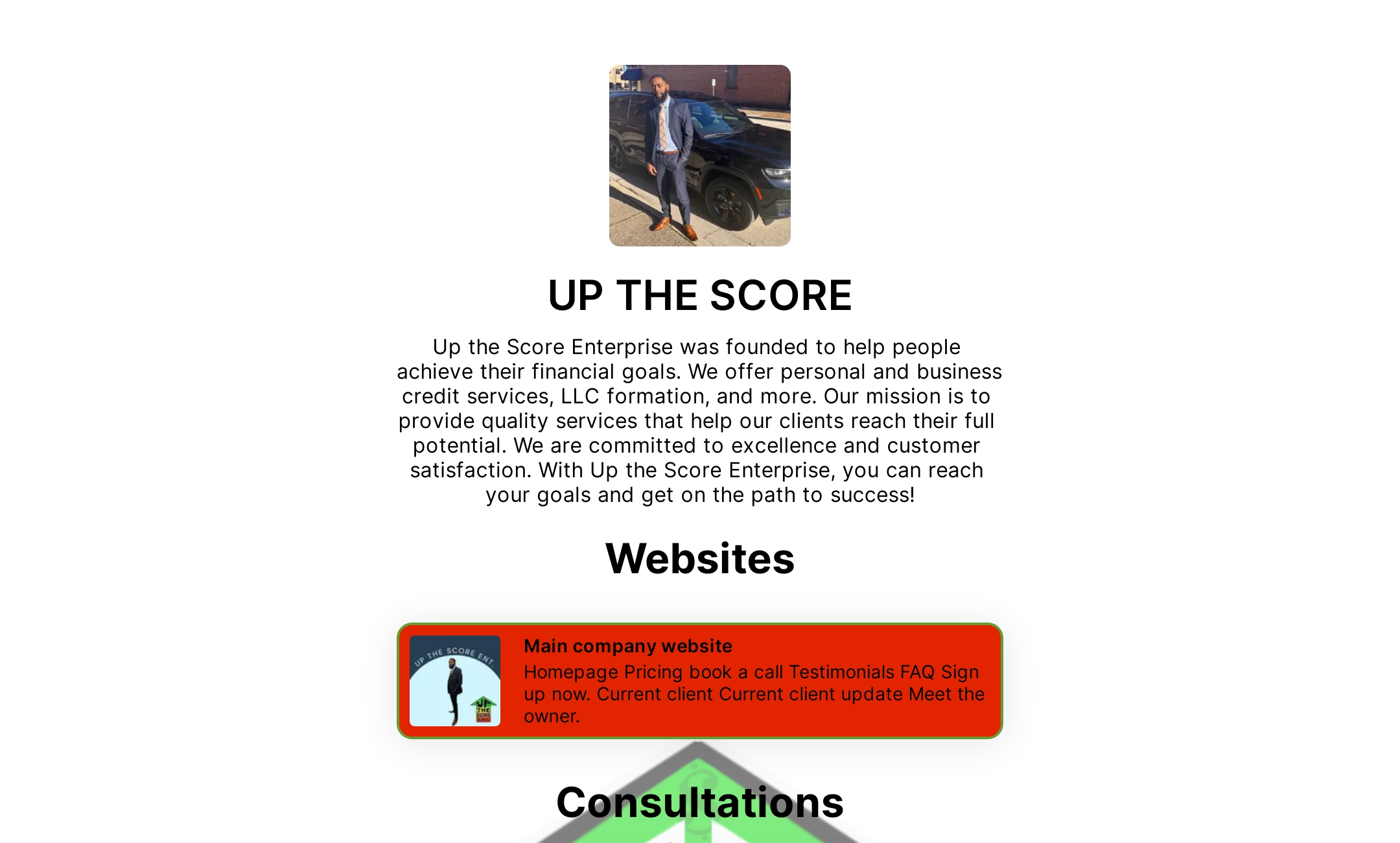 UP THE SCORE's Flowpage