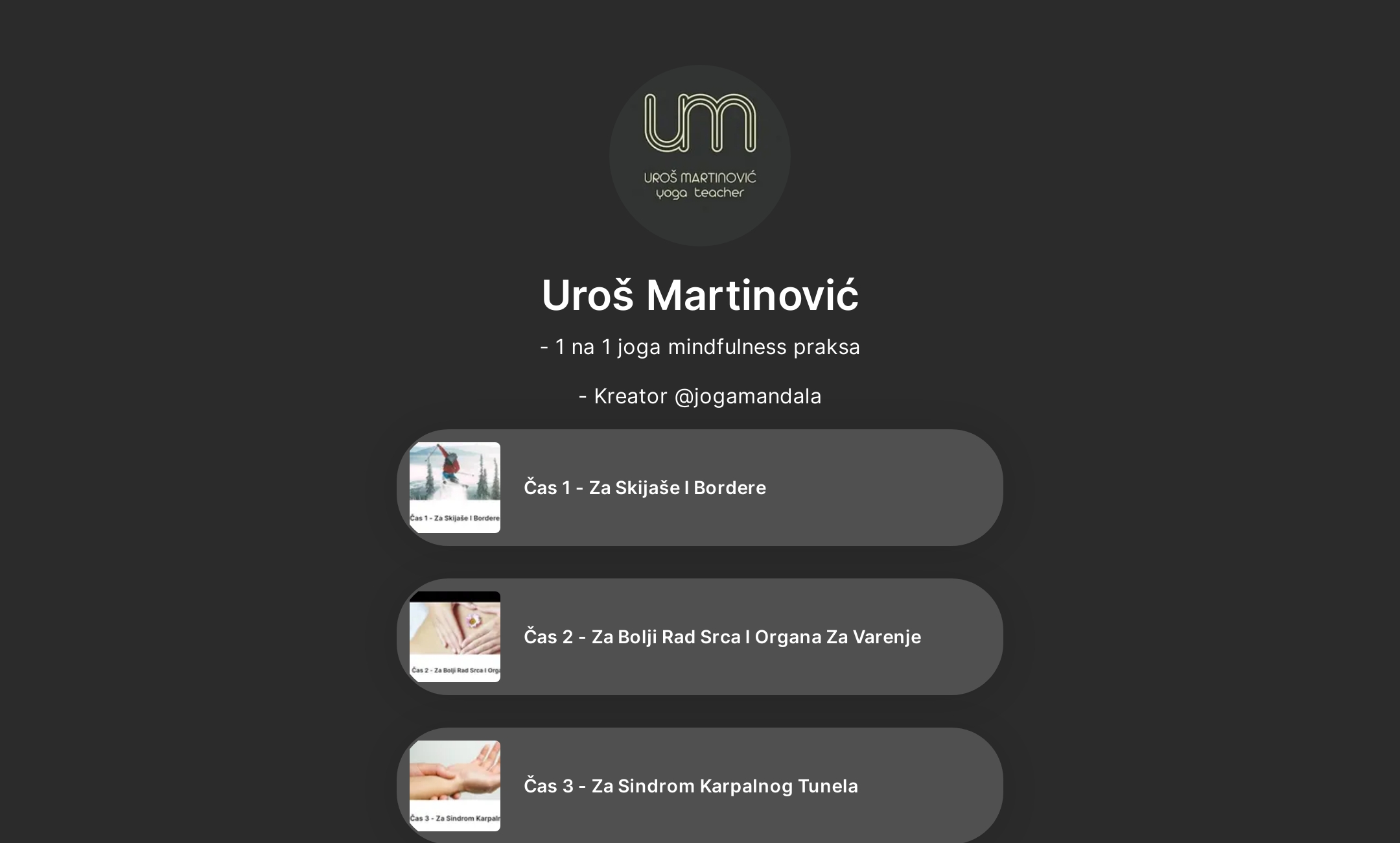 Uroš Martinović's Flowpage