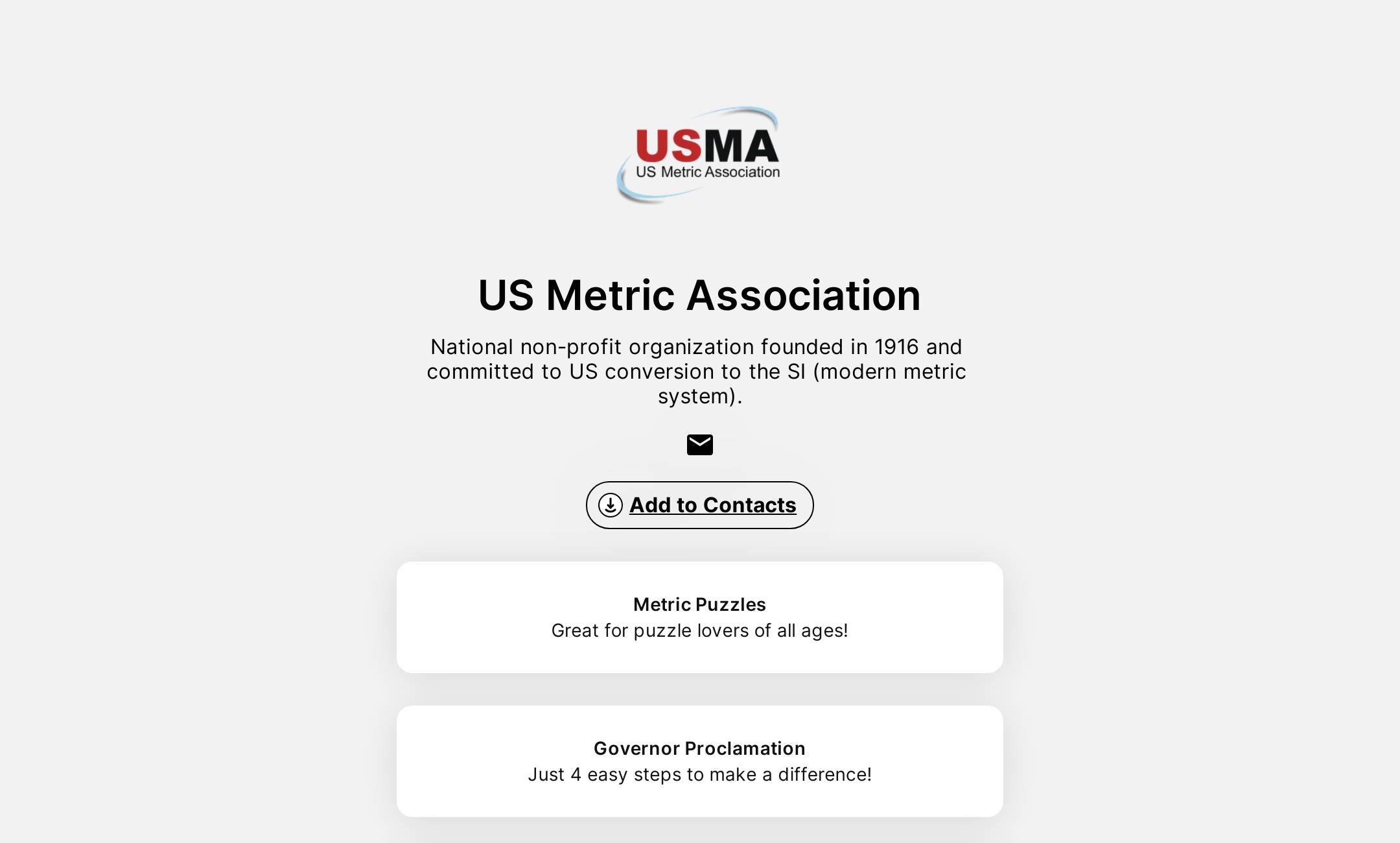 US Metric Association's Flowpage