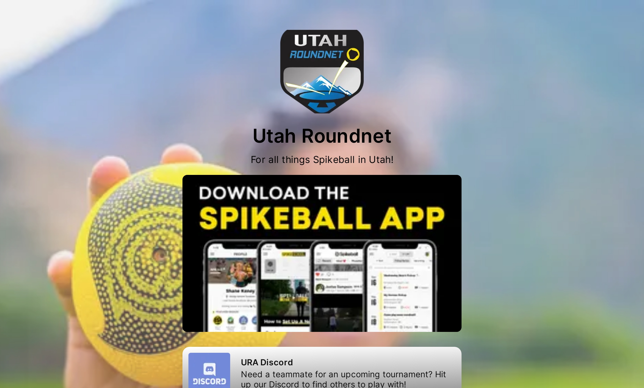 Utah Roundnet Spikeball Tournaments
