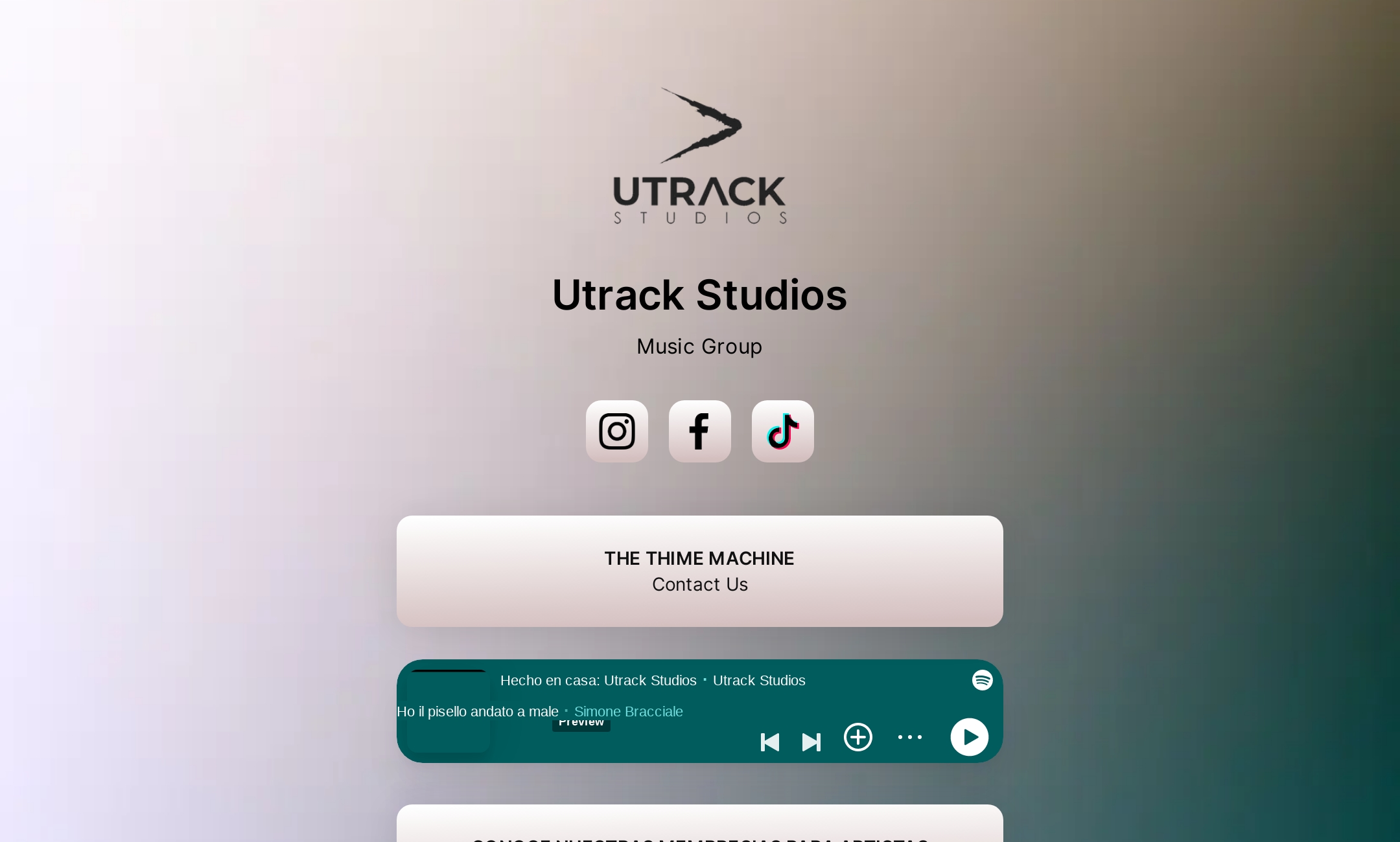Utrack Studios' Flowpage