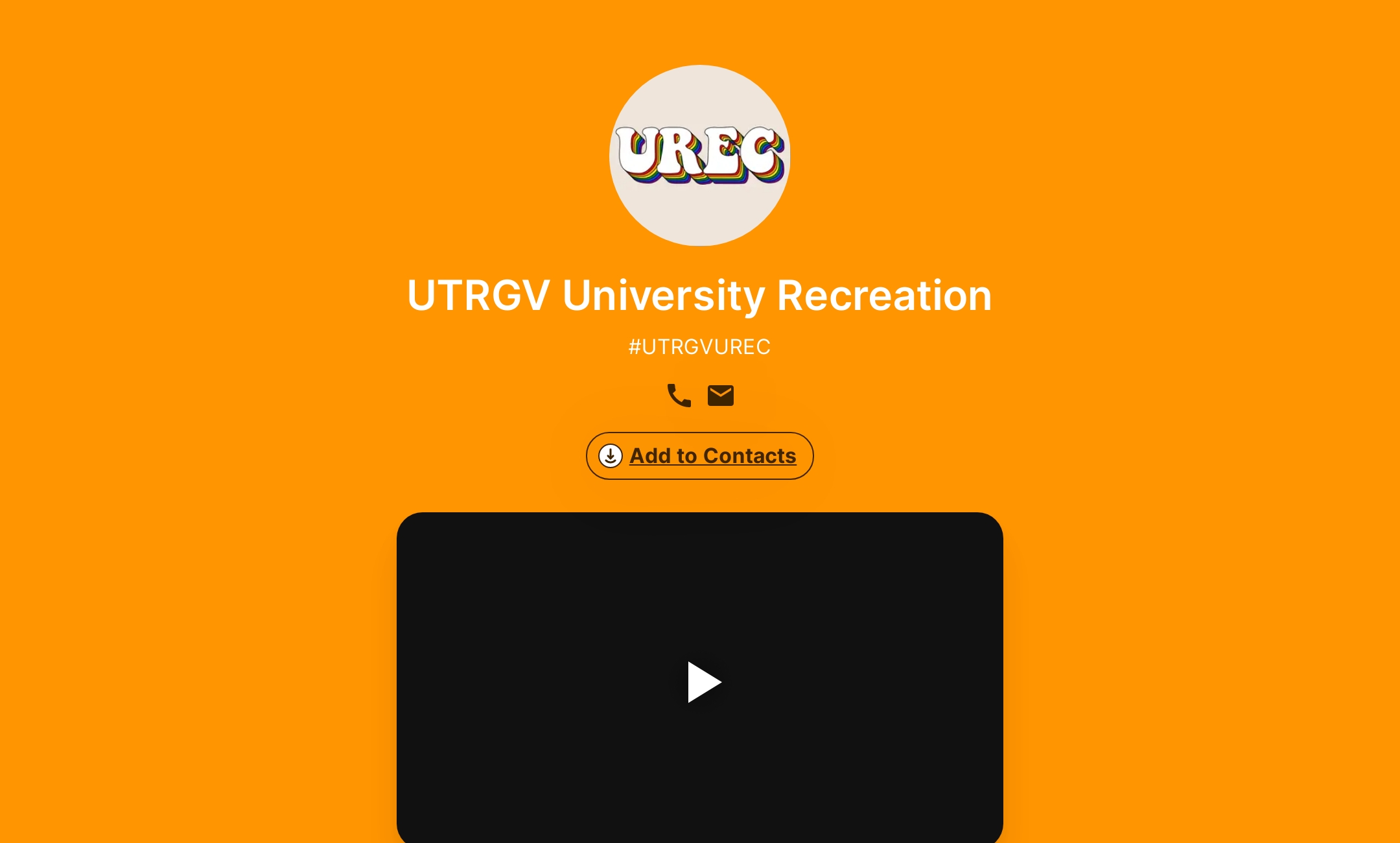 UTRGV University Recreation's Flowpage