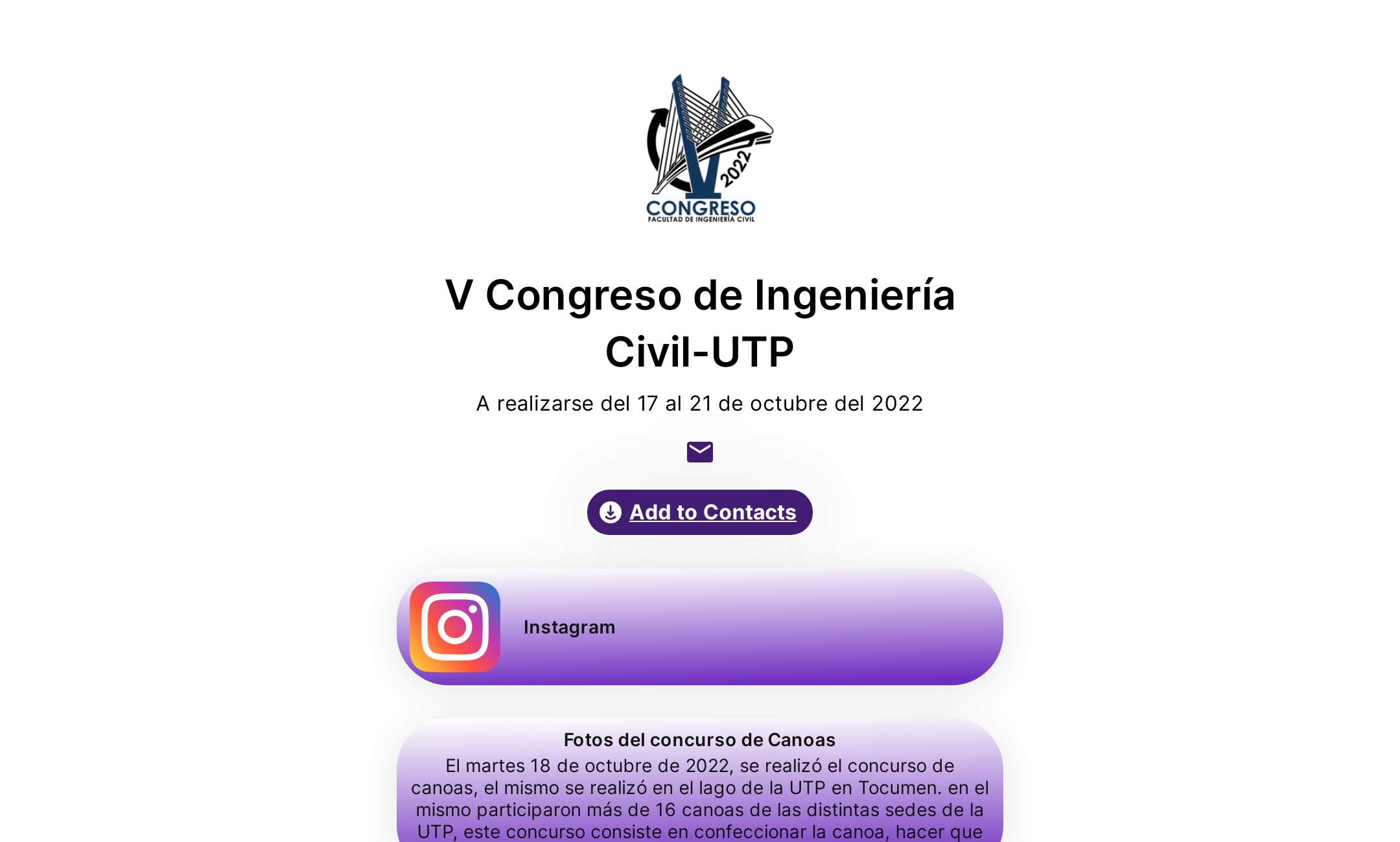 V Congreso de Ingeniería Civil-UTP's Flowpage