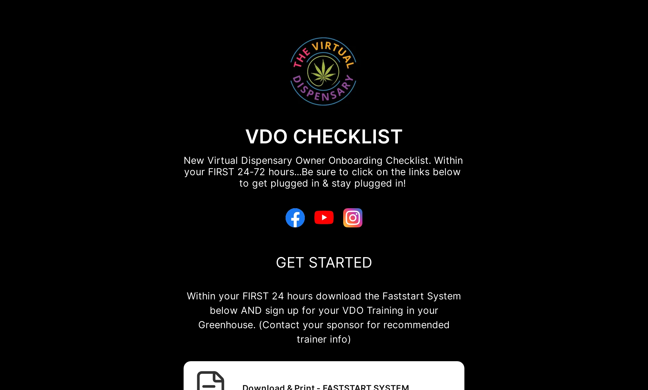 VDO CHECKLIST's Flowpage