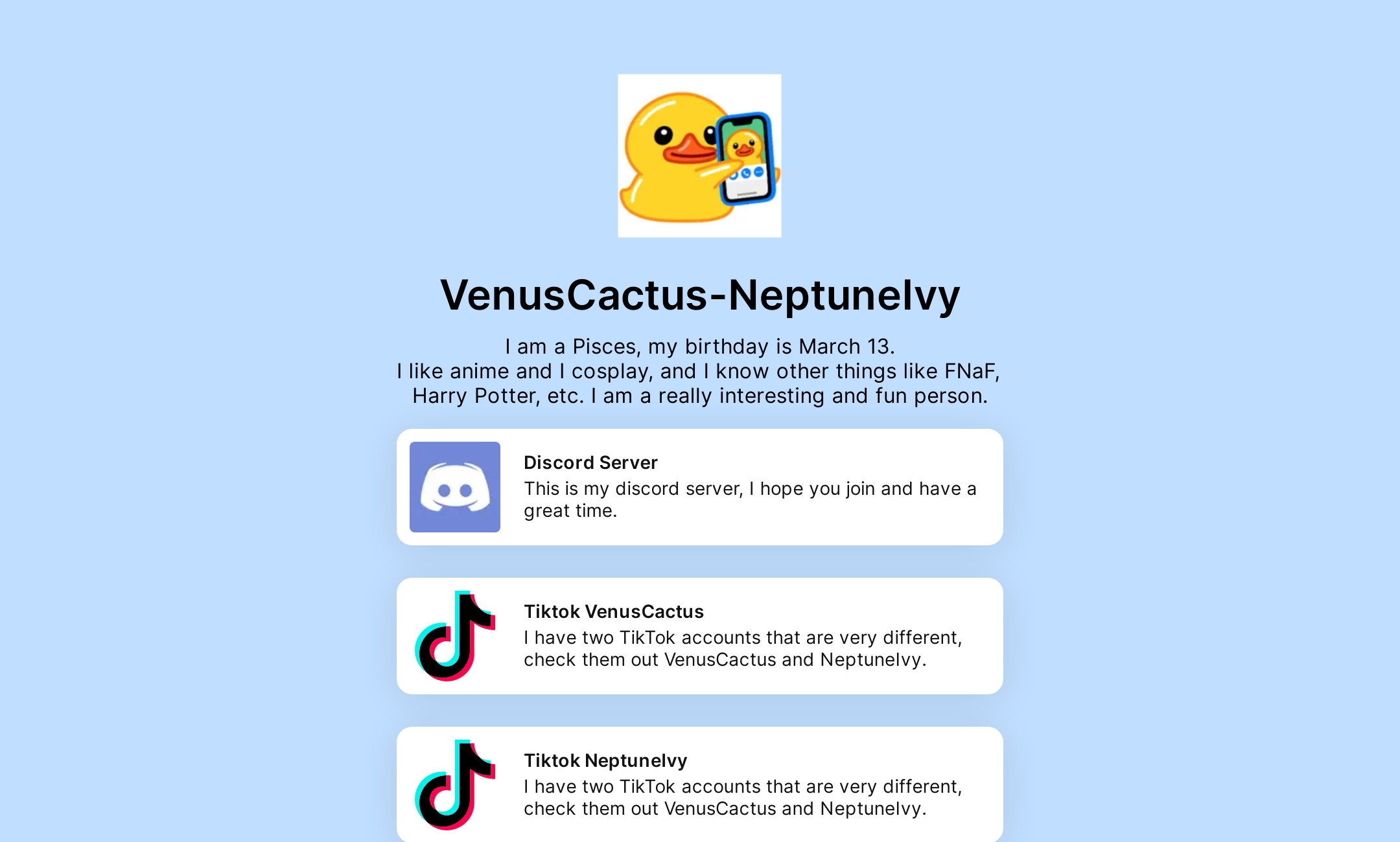 VenusCactus-NeptuneIvy's Flowpage