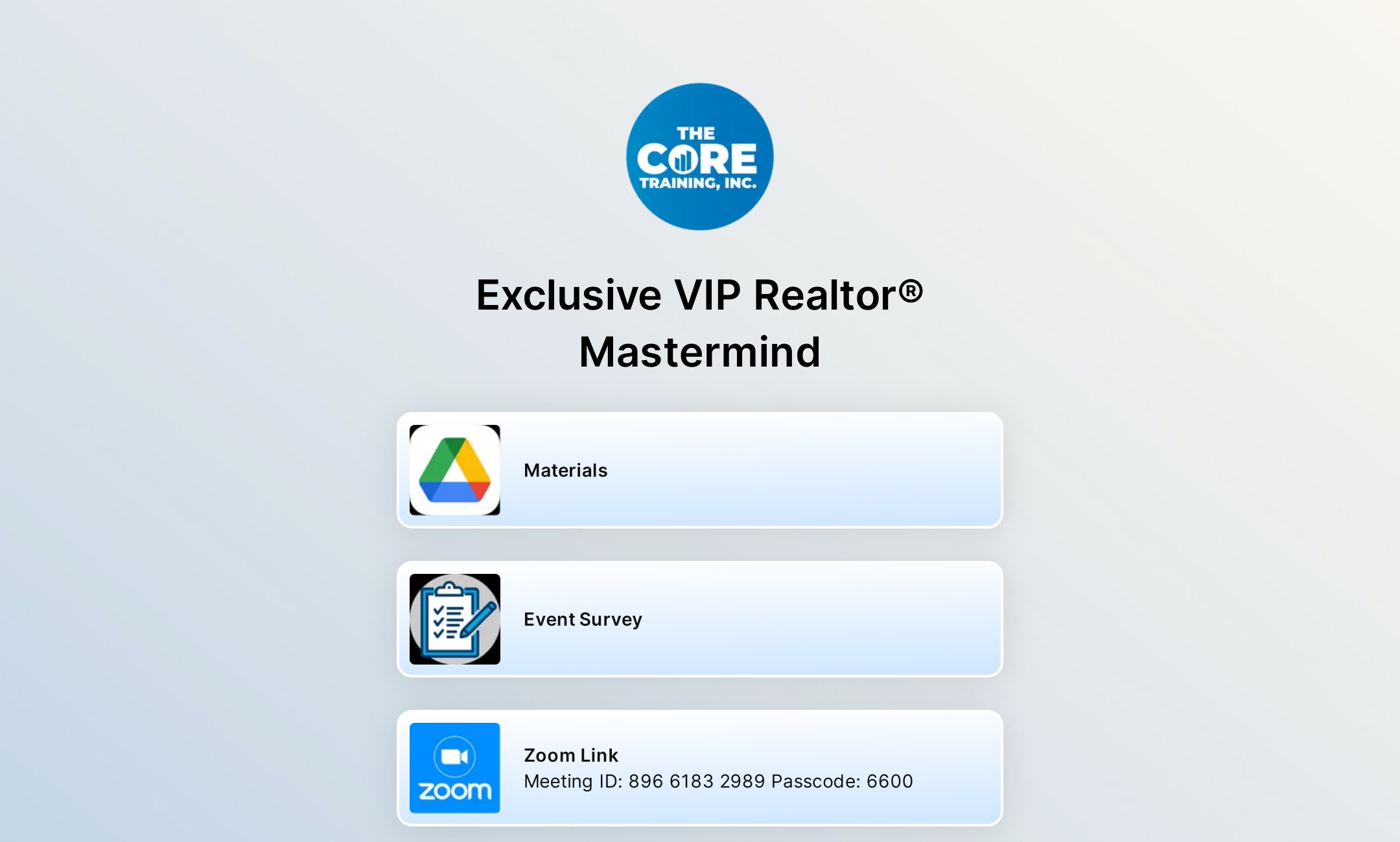 Exclusive VIP Realtor® Mastermind 's Flowpage