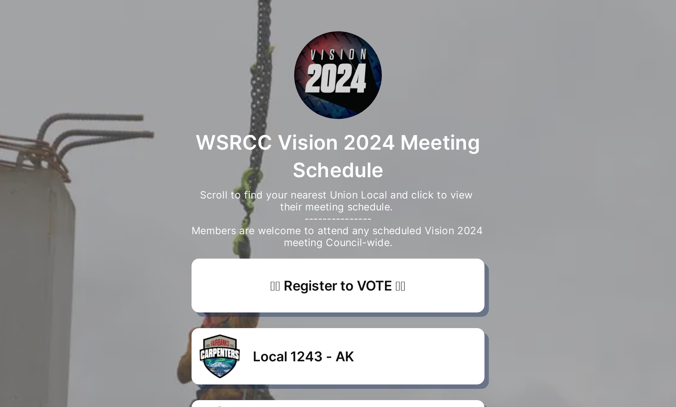 WSRCC Vision 2024 Meeting Schedule's Flowpage
