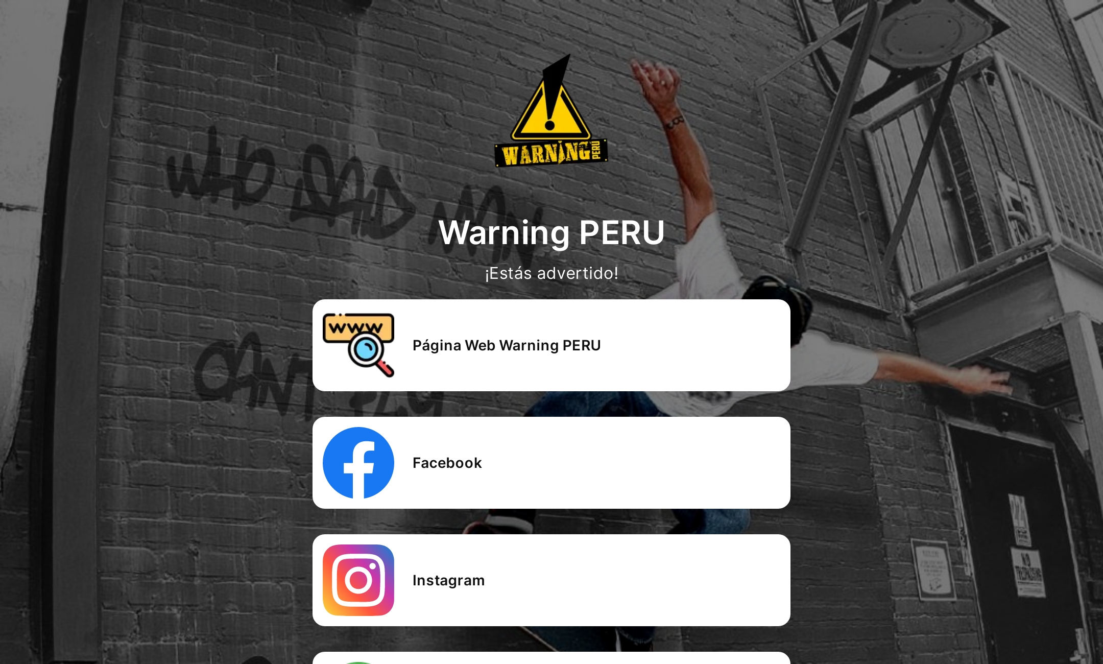 Warning PERU's Flowpage