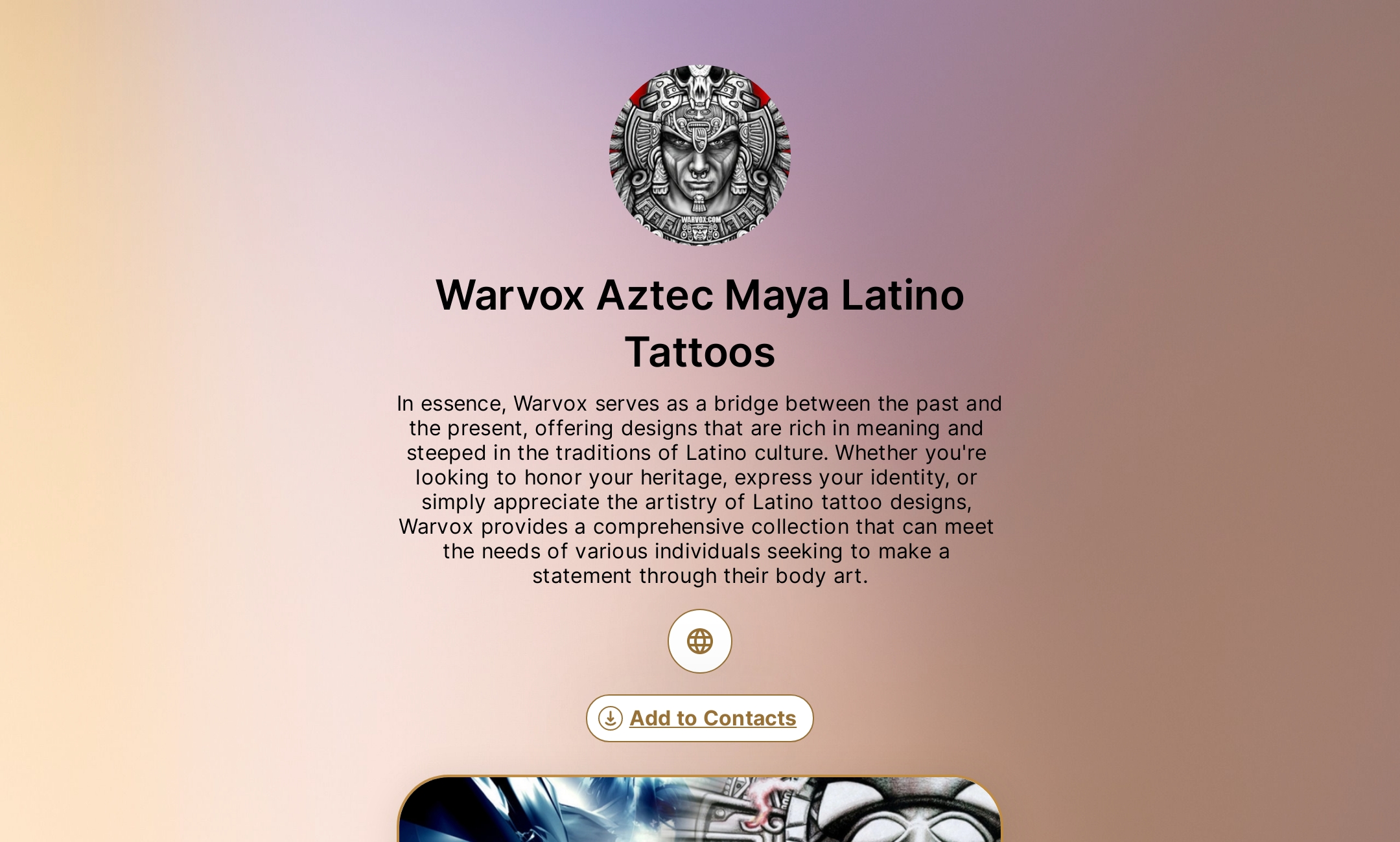 Warvox Aztec Maya Latino Tattoos' Flowpage