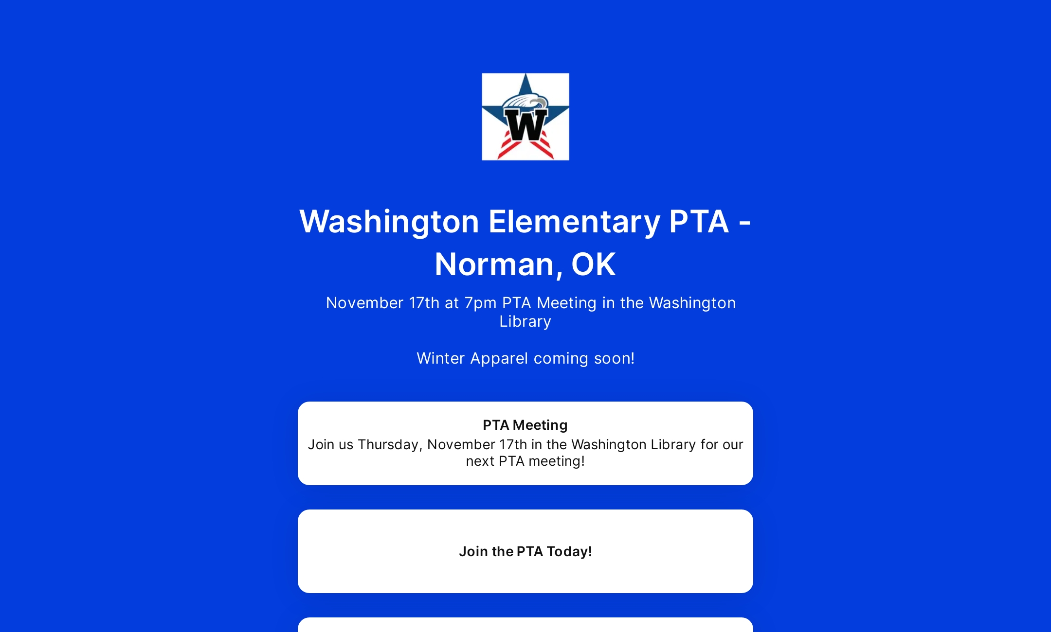 Washington Elementary PTA - Norman, OK's Flowpage