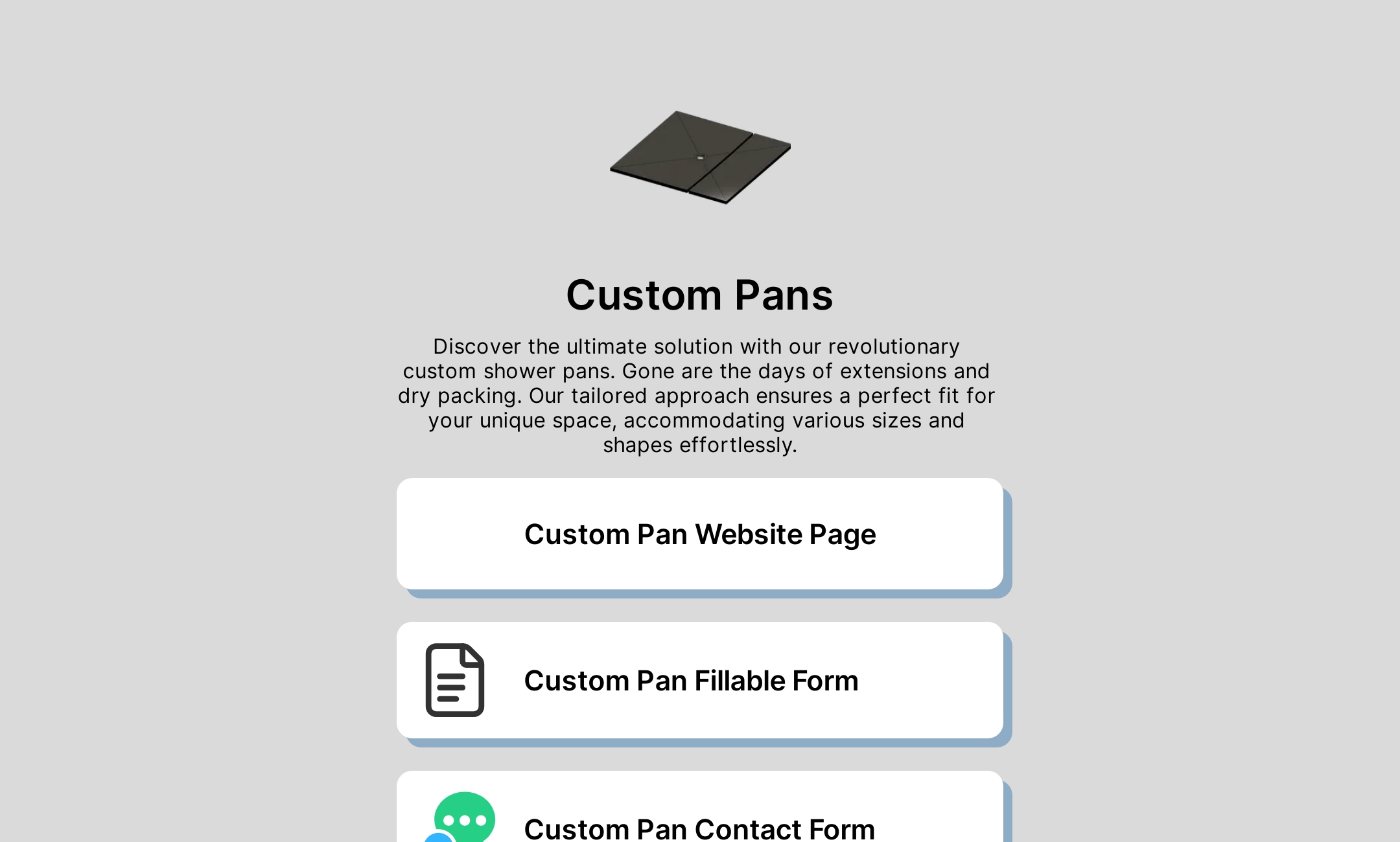 Custom Pans' Flowpage