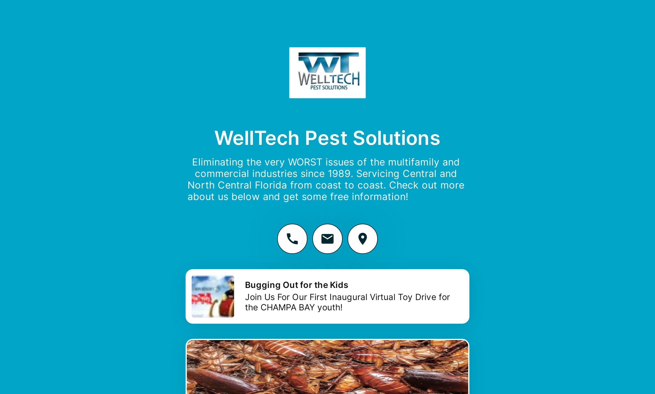 WellTech Pest Solutions' Flowpage
