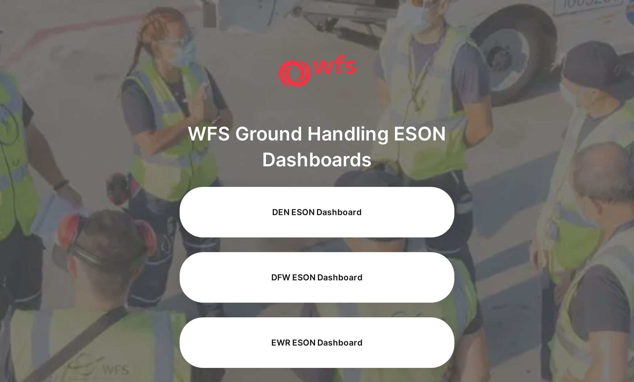 WFS Ground Handling ESON Dashboards' Flowpage