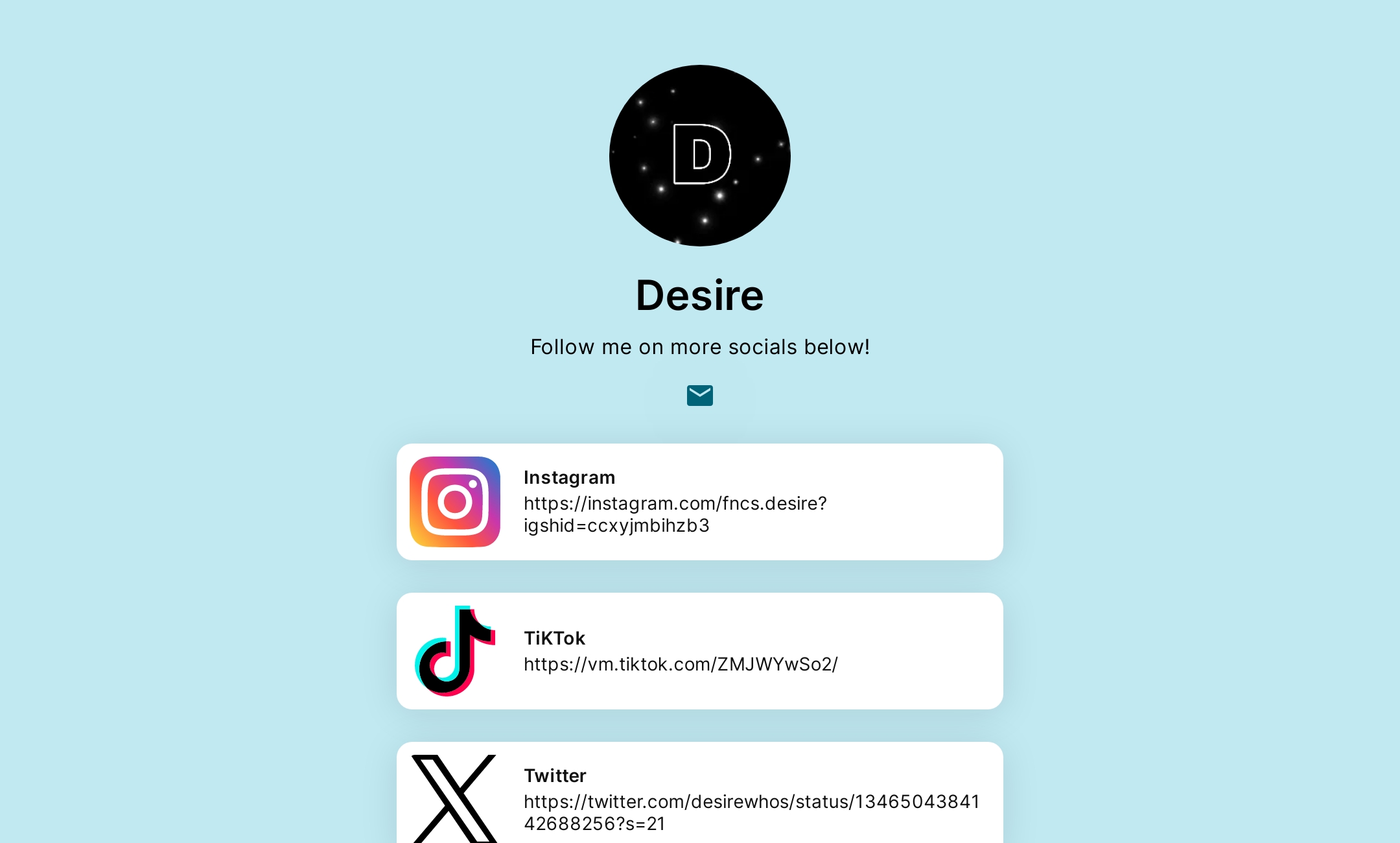 Desire's Flowpage