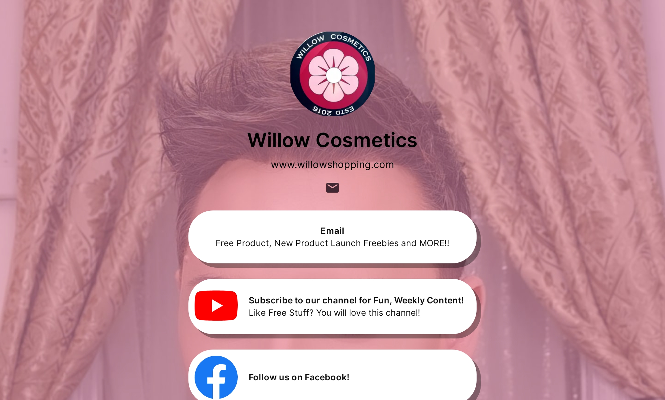 Willow Cosmetics' Flowpage
