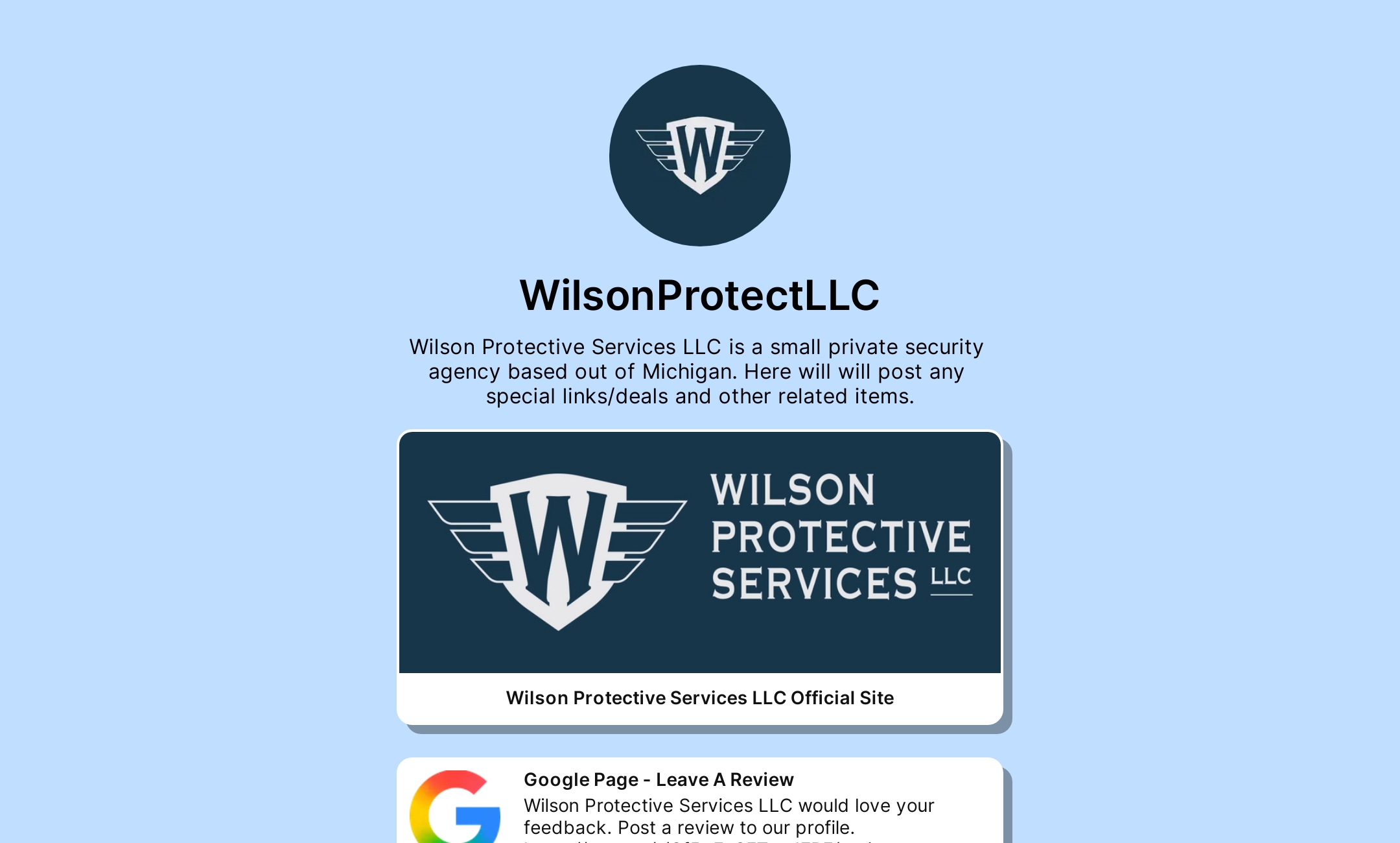 WilsonProtectLLC's Flowpage