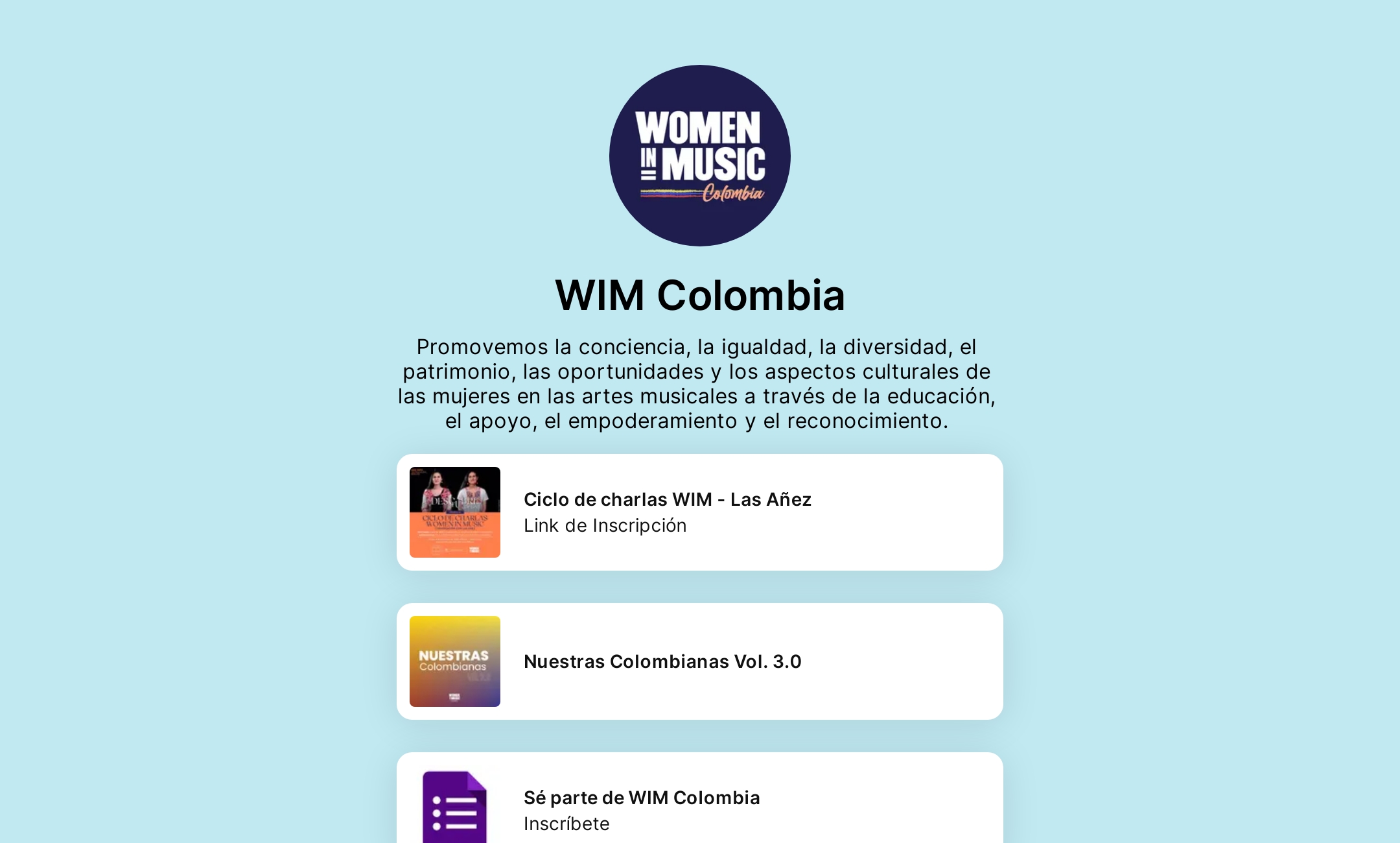 WIM Colombia's Flowpage