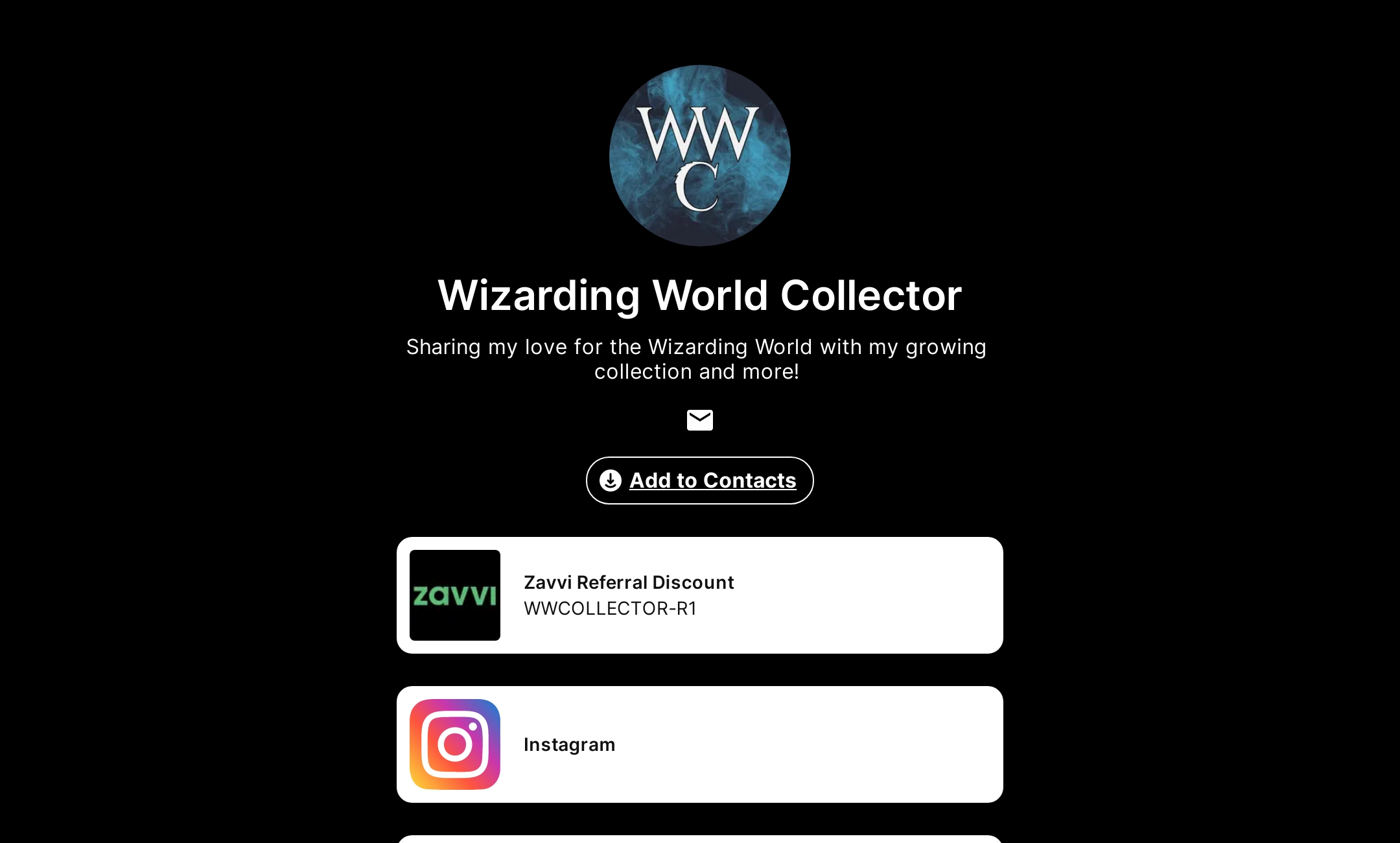 Wizarding World Collector's Flowpage