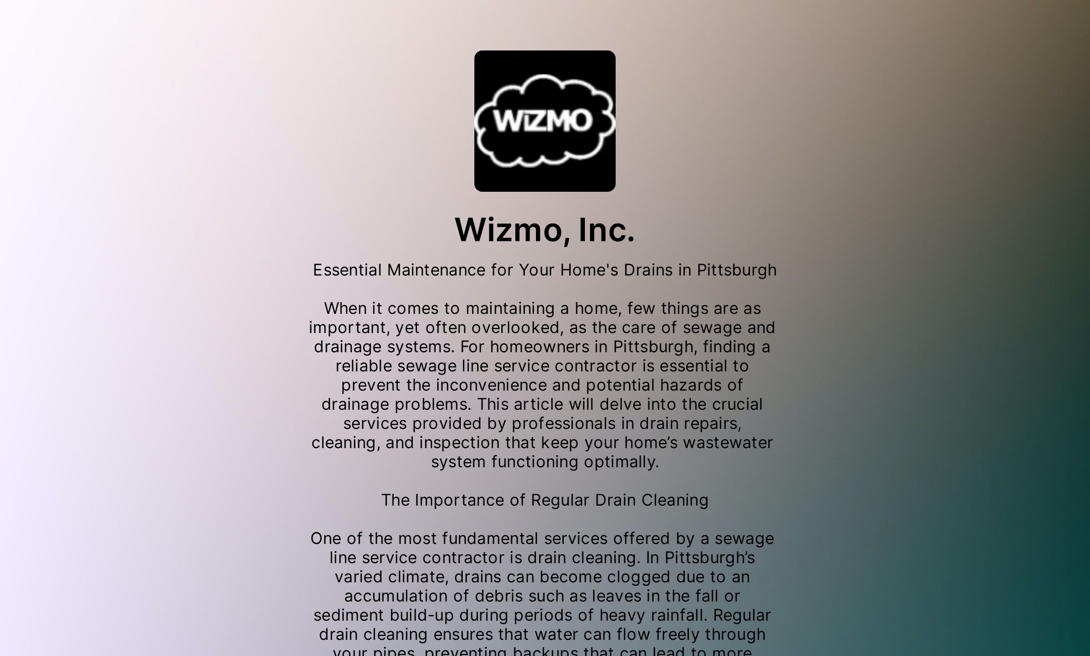 Wizmo, Inc.'s Flowpage