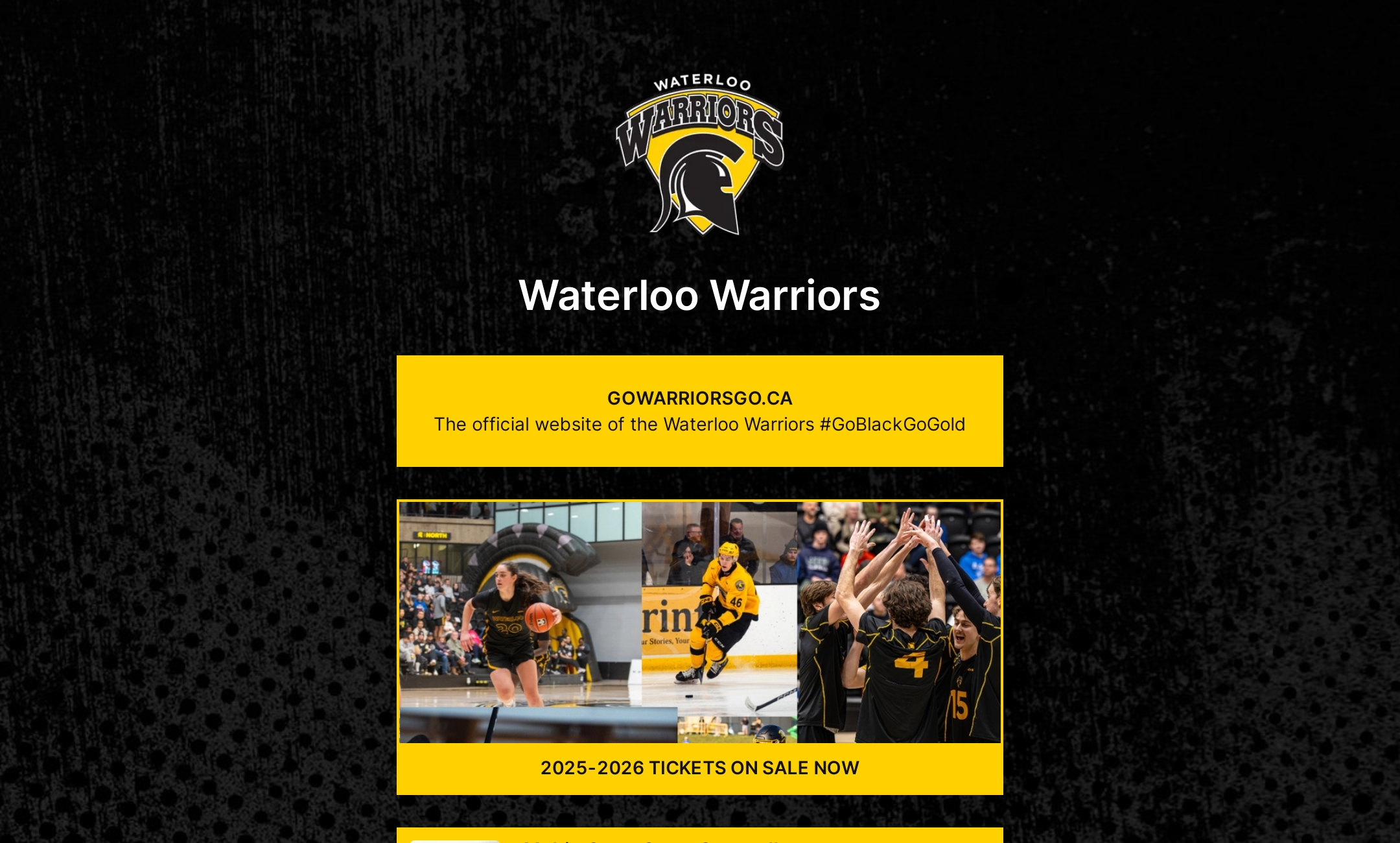 Waterloo Warriors' Flowpage