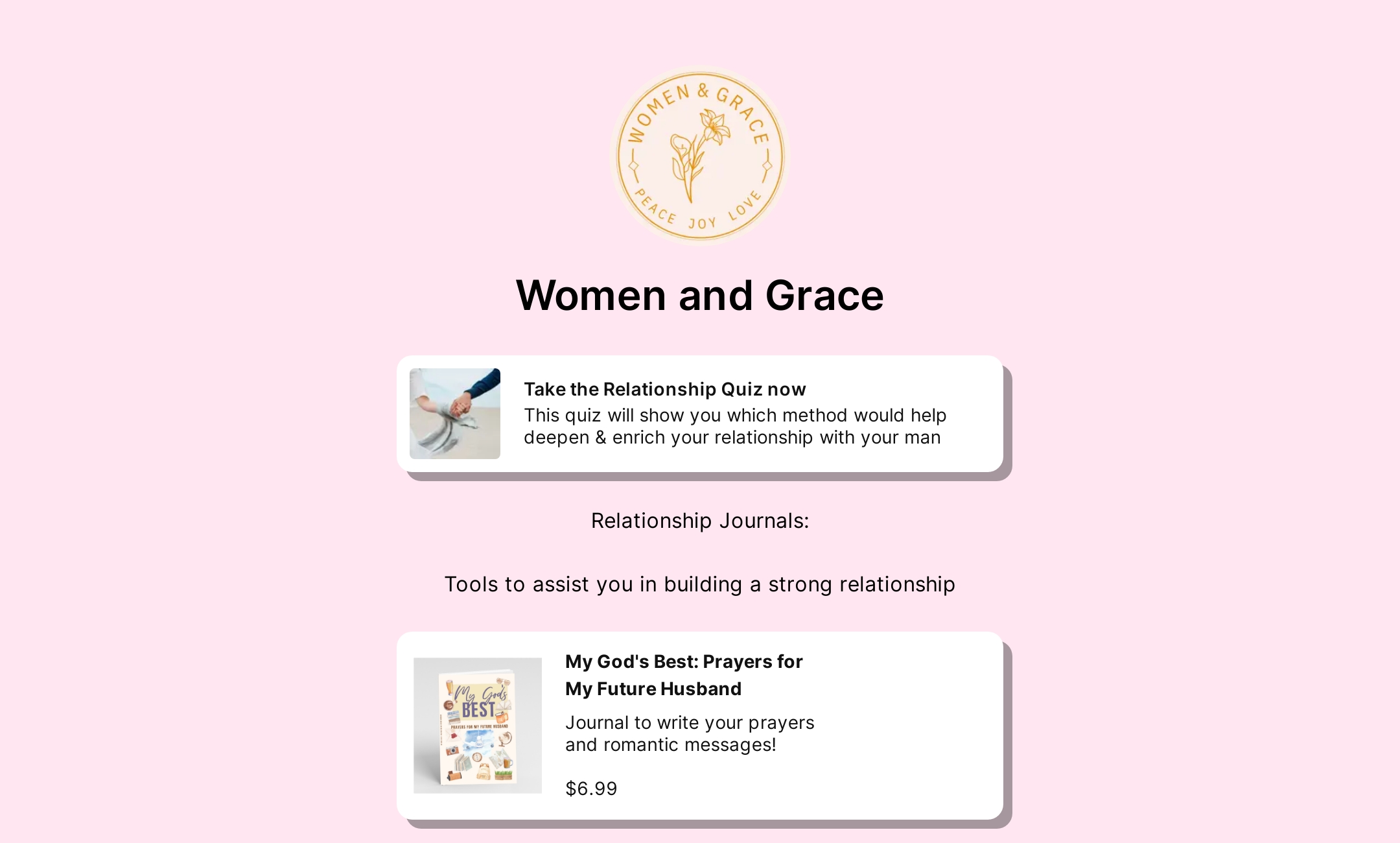 Women and Grace's Flowpage
