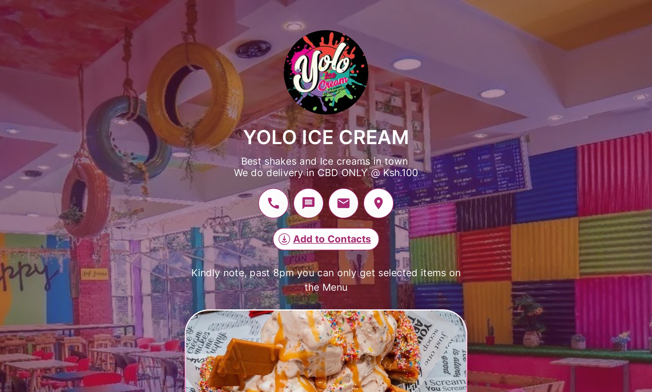 YOLO ICE CREAM's Flowpage