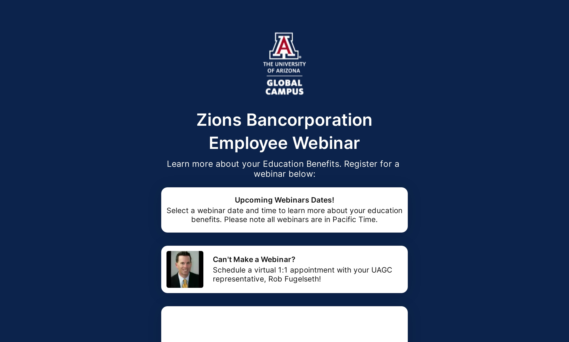 Zions Bancorporation Employee Webinar 's Flowpage