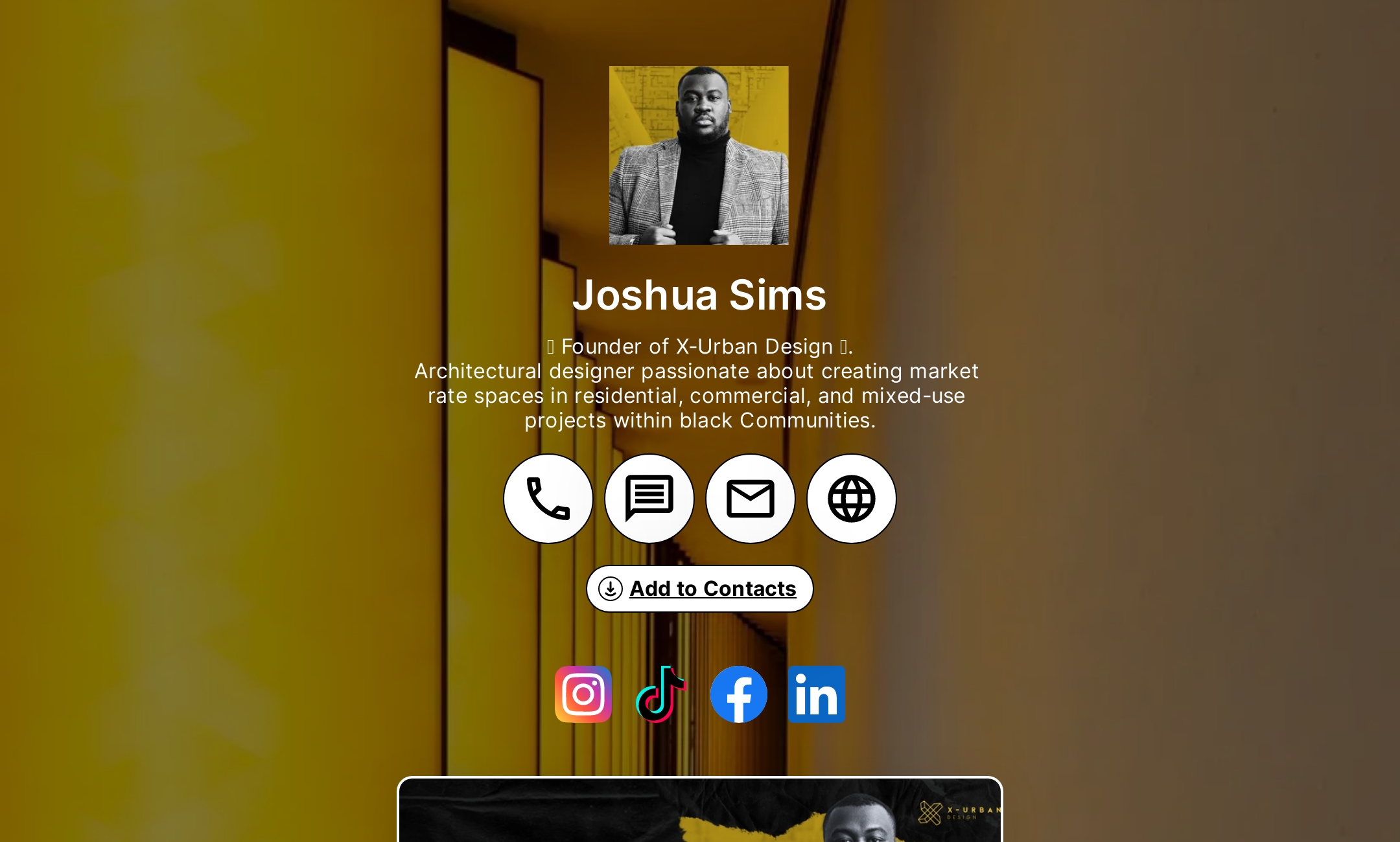 Joshua Sims- Architect Designer - Tap my FLYLINKS to connect.