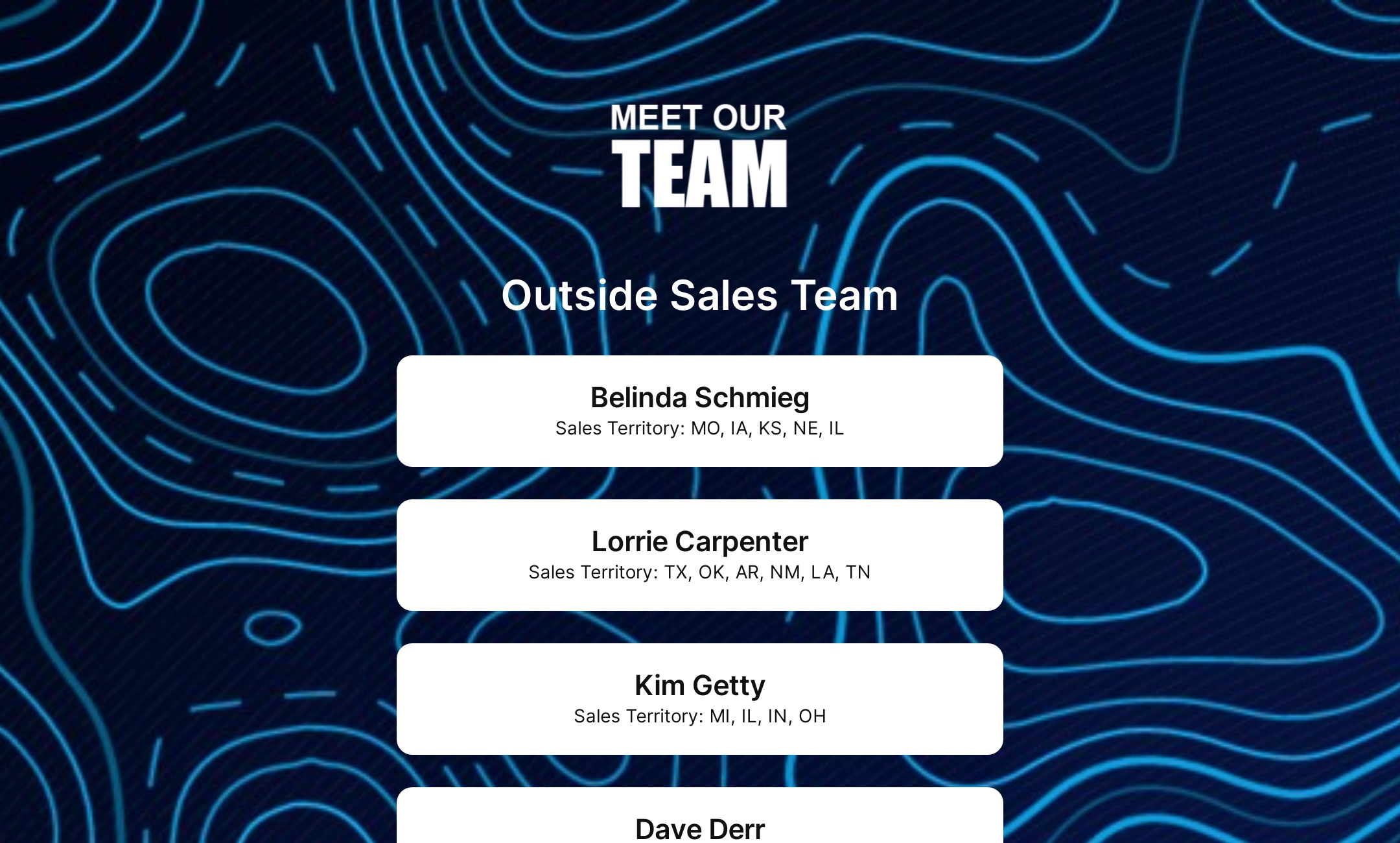 Outside Sales Team's Flowpage