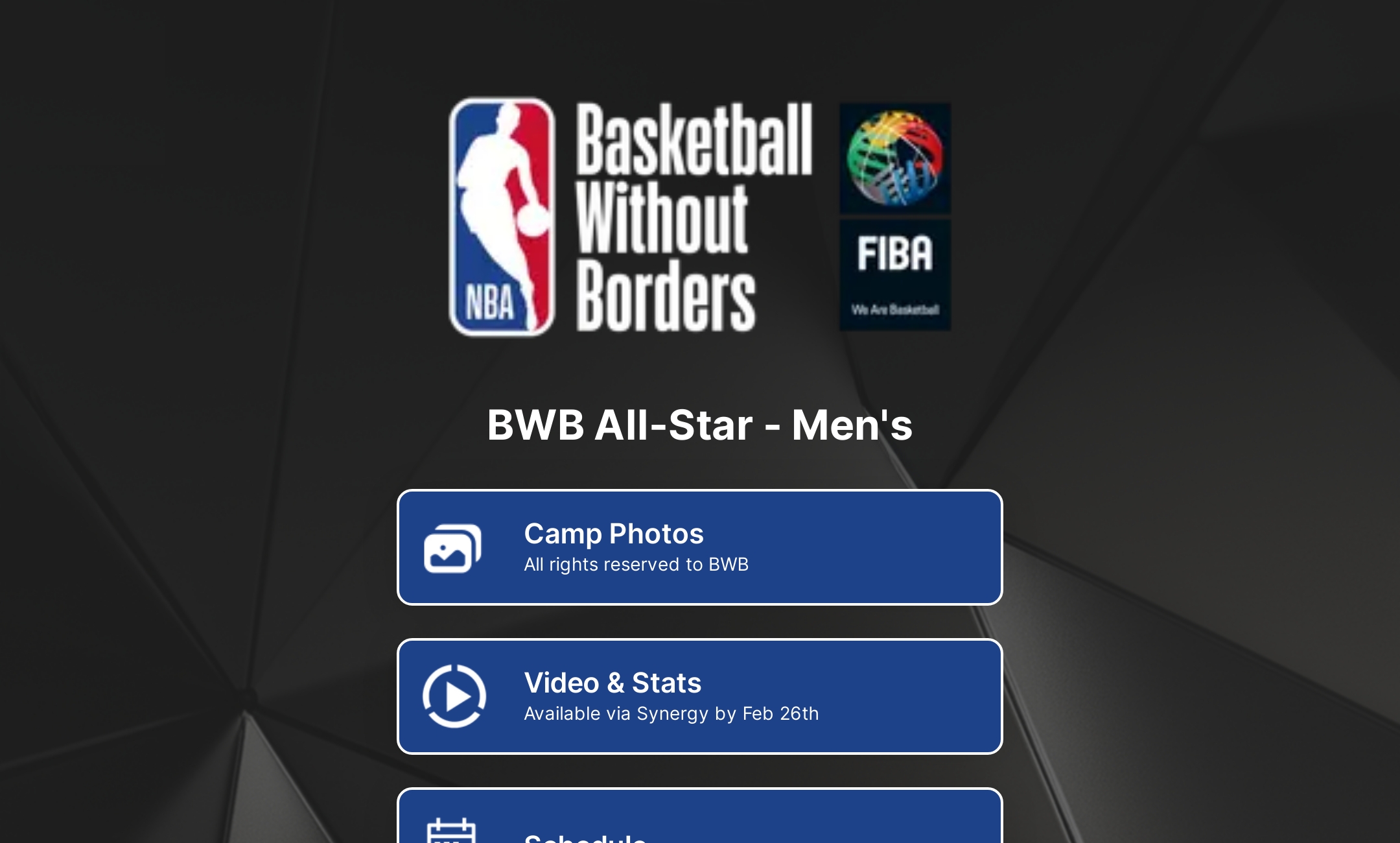 BWB Men's All-Star 2026