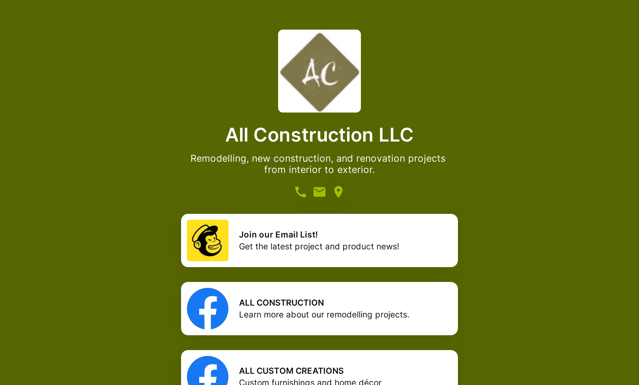 All Construction LLC's Flowpage